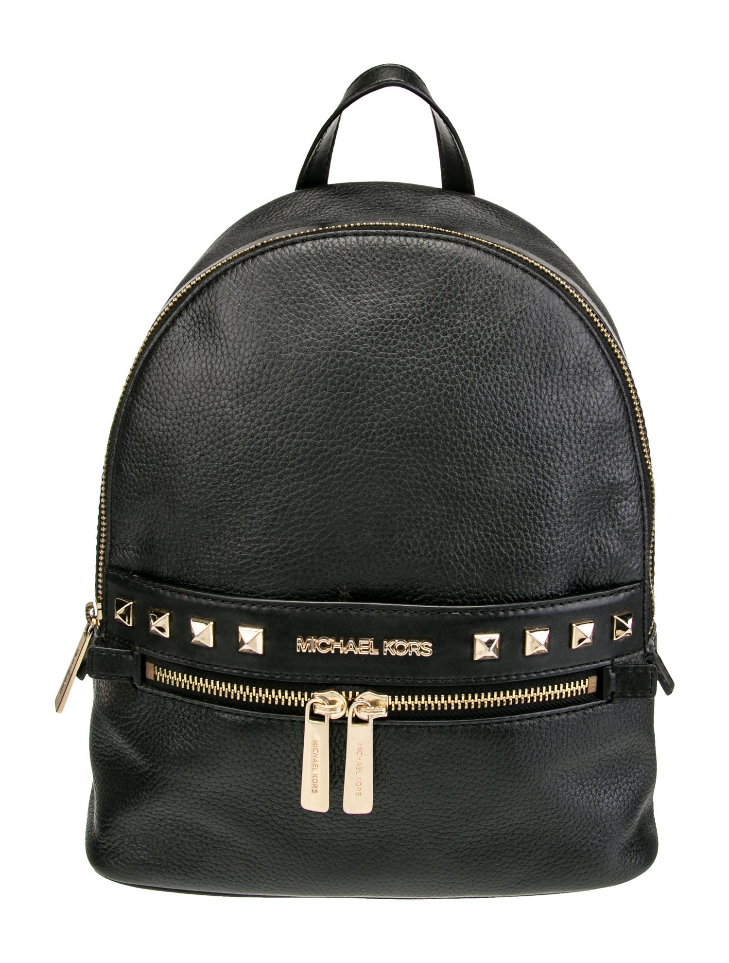 Michael Kors Studded Leather Backpack - Black Backpacks, Handbags ...
