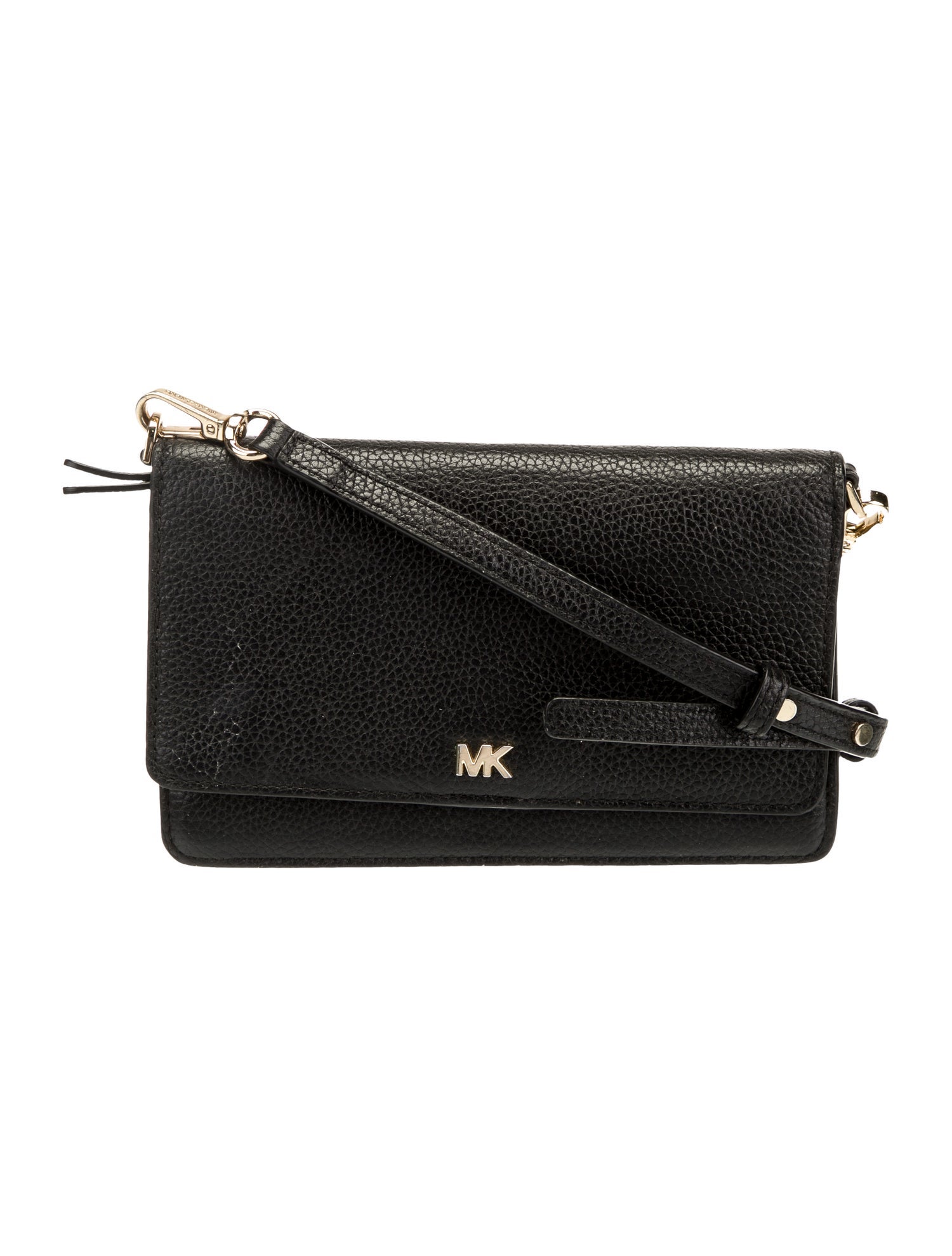 Michael Kors Leather Crossbody Bag - Black Crossbody Bags, Handbags ...