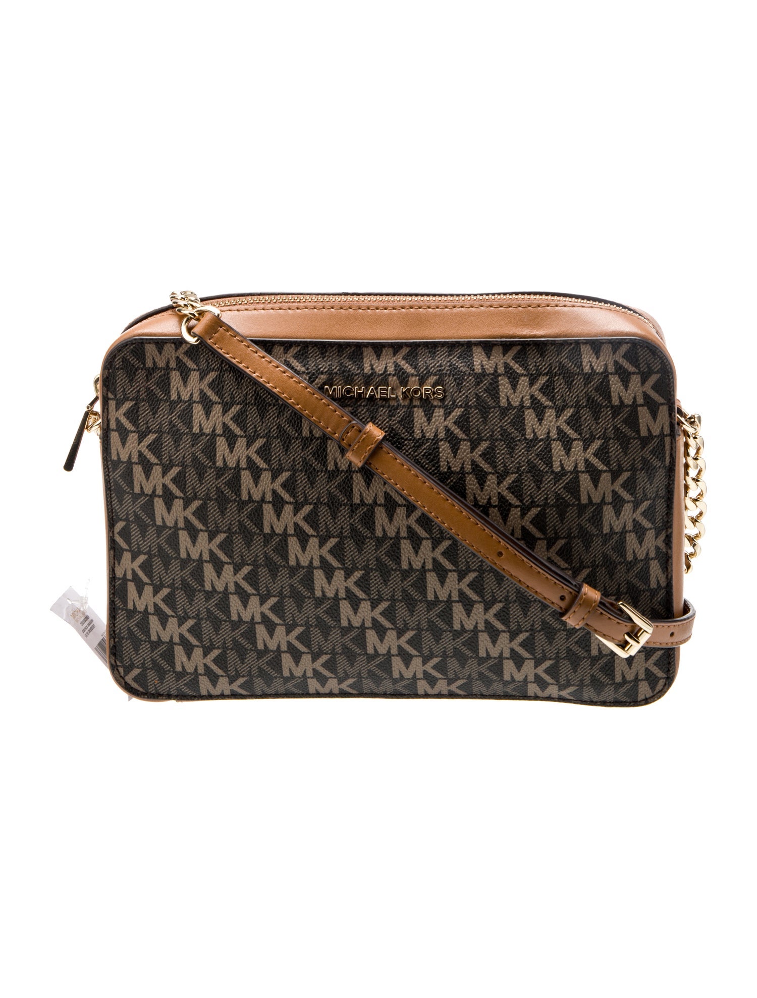 Michael Kors MK logo Crossbody Bag - Brown Crossbody Bags, Handbags ...