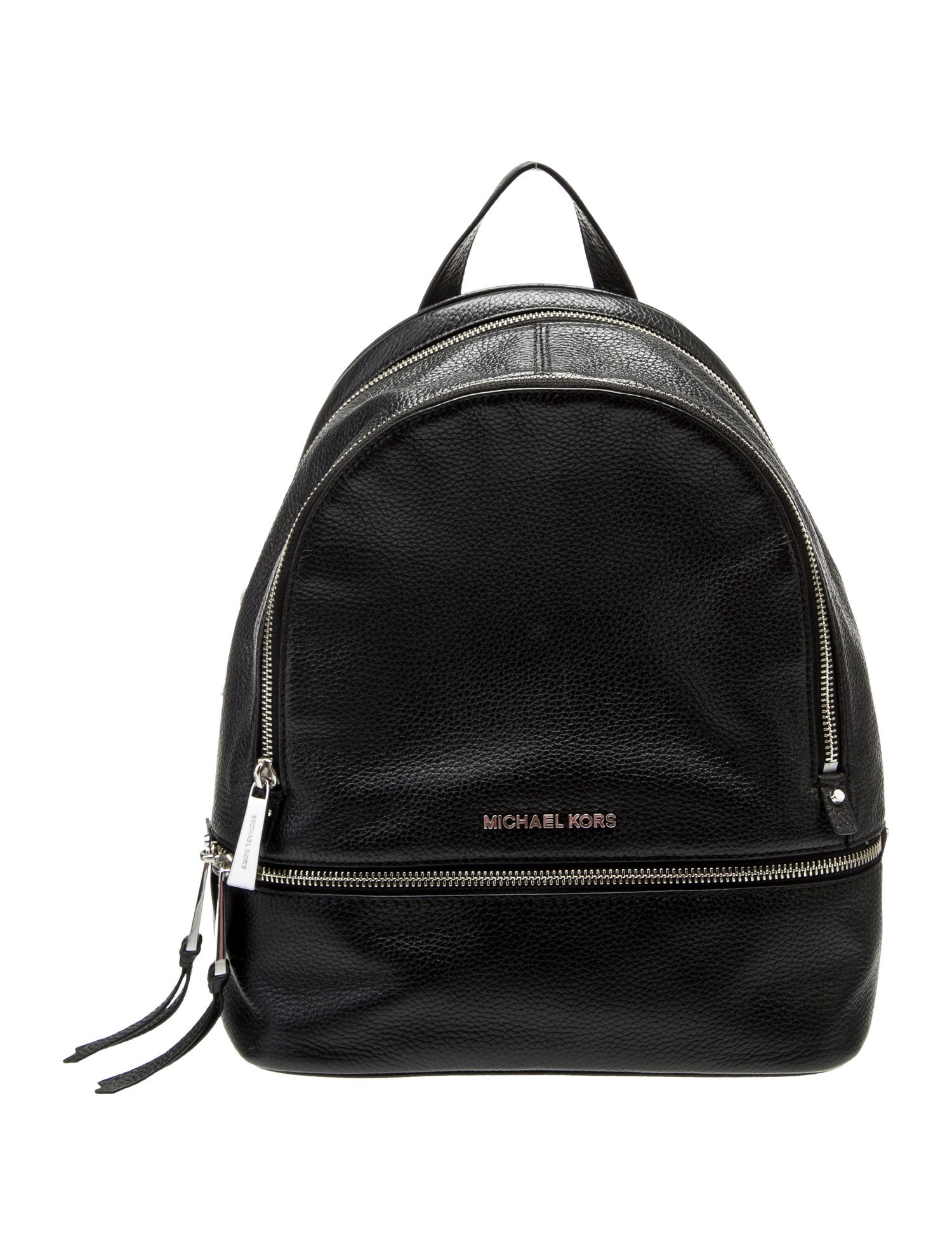 Michael Kors Leather Backpack - Black Backpacks, Handbags - MIC269227 ...