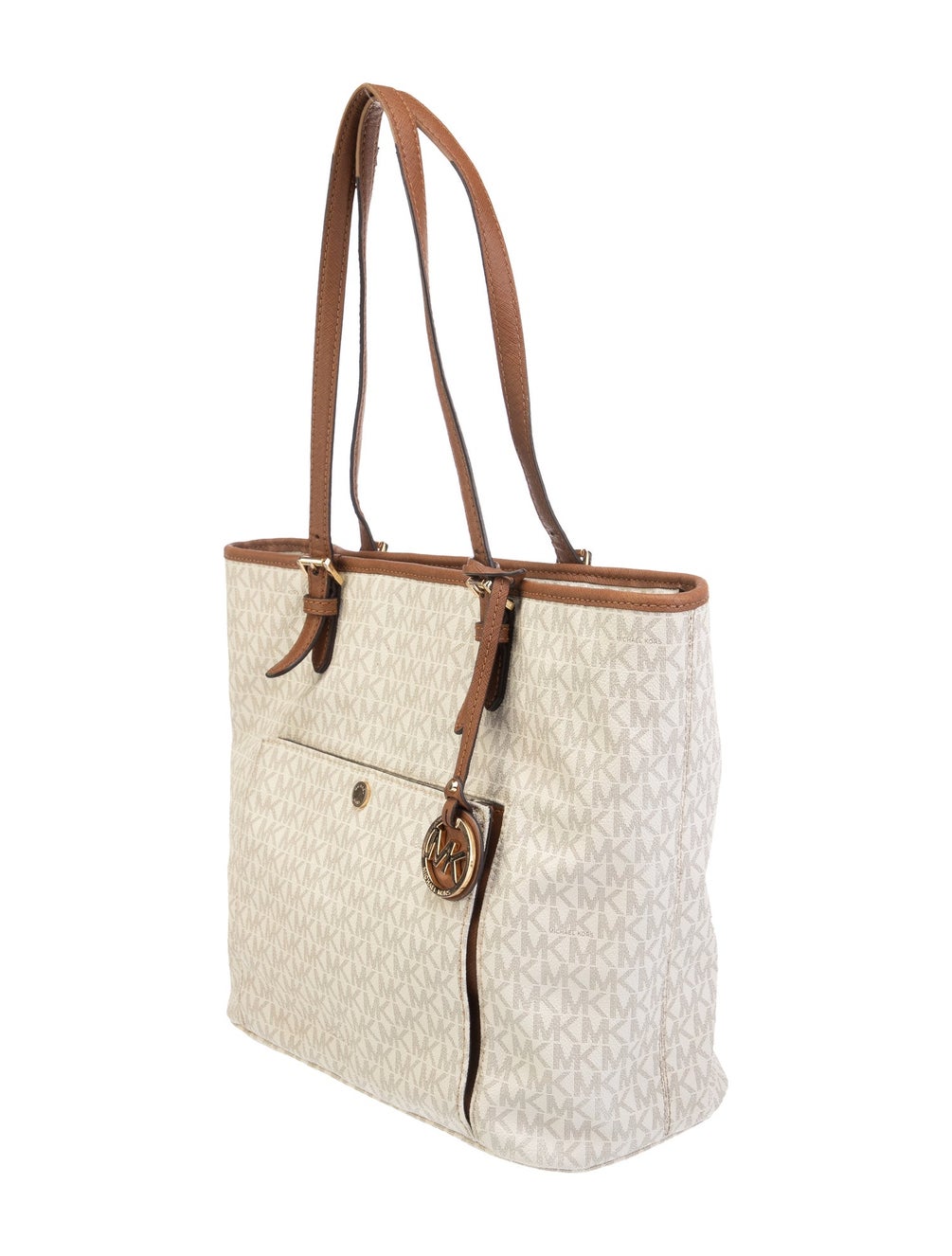 Michael Kors MK Logo Tote Bag - Neutrals Totes, Handbags - MIC269434 ...