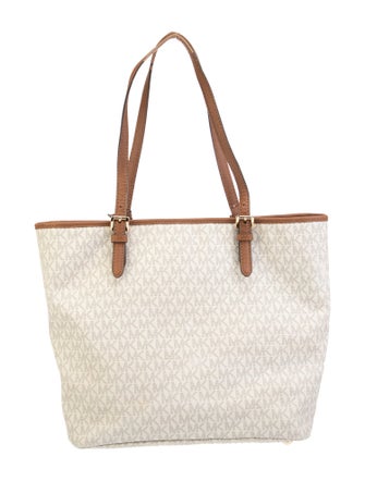 Michael Kors MK Logo Tote Bag - Neutrals Totes, Handbags - MIC269434 ...
