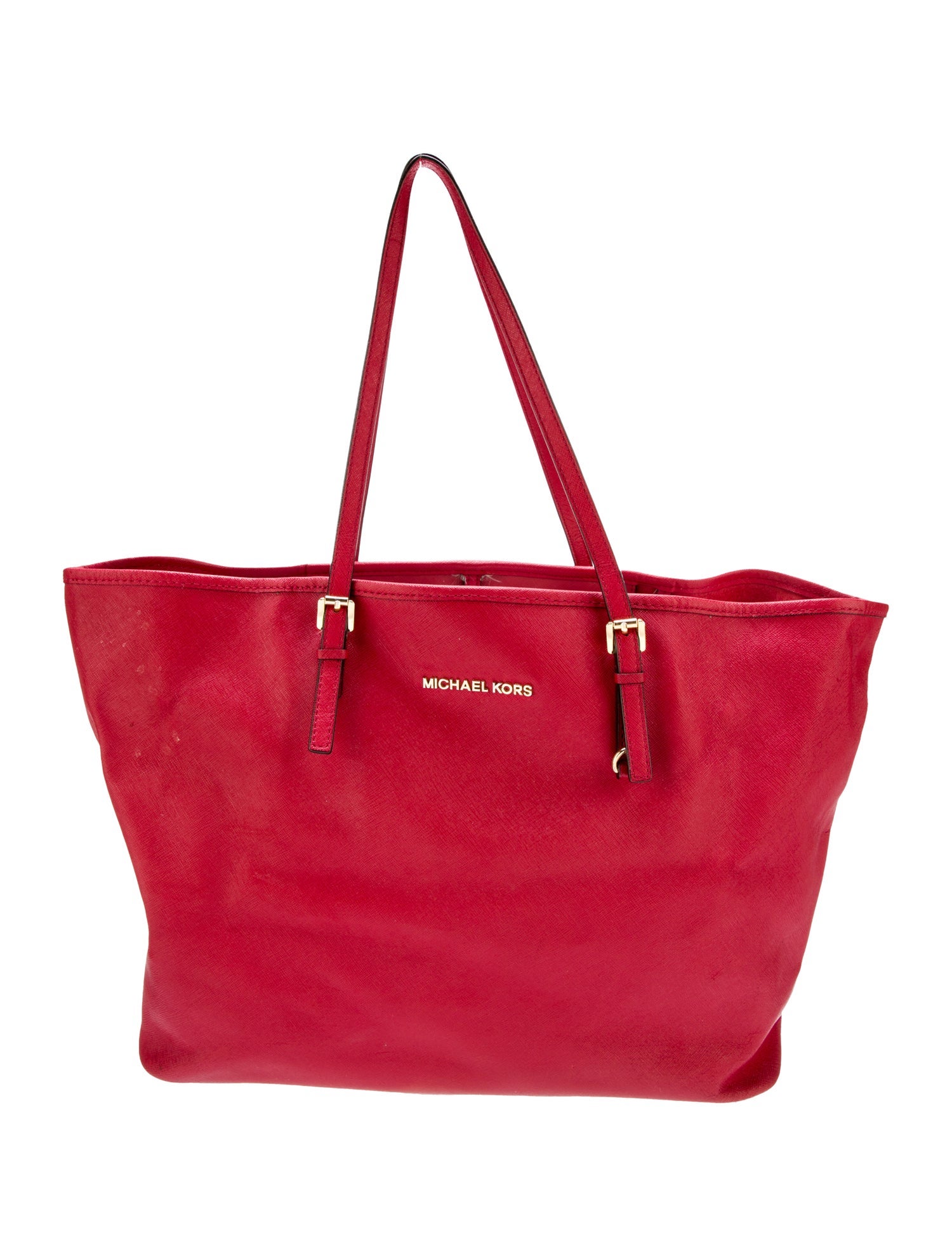 Michael Kors Leather Tote Bag - Red Totes, Handbags - MIC270801 | The ...