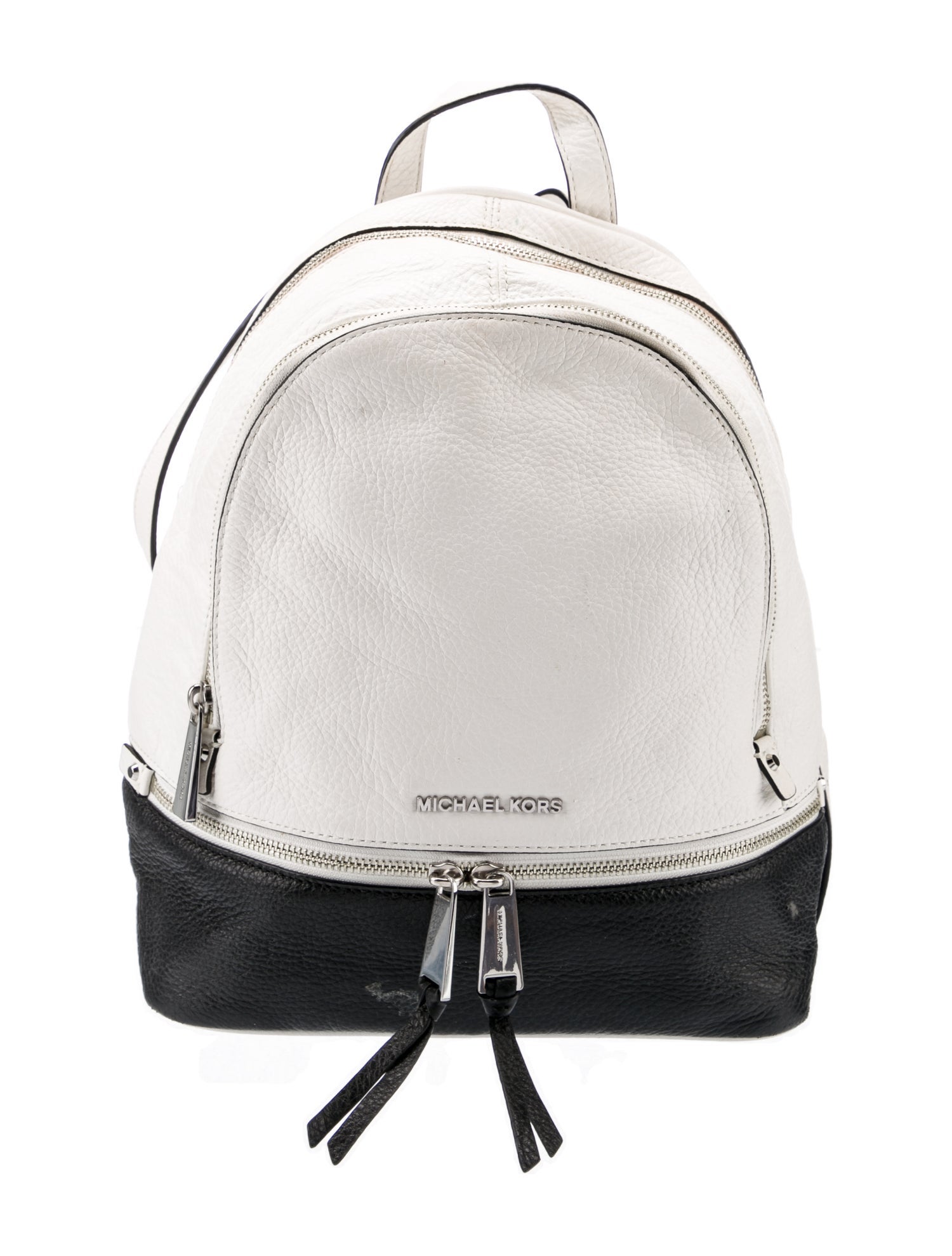 Michael Kors Saffiano Leather Backpack - Black Backpacks, Handbags ...