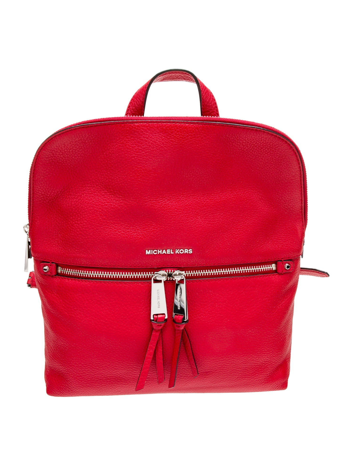Henri Bendel Leather Chain-Link Backpack - Red Backpacks, Handbags ...