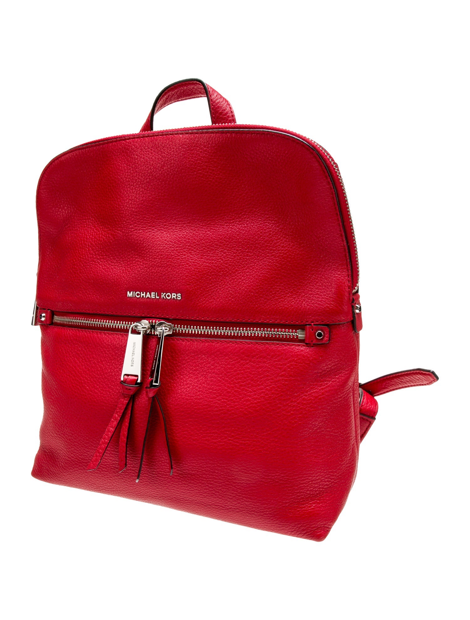 Henri Bendel Leather Chain-Link Backpack - Red Backpacks, Handbags ...