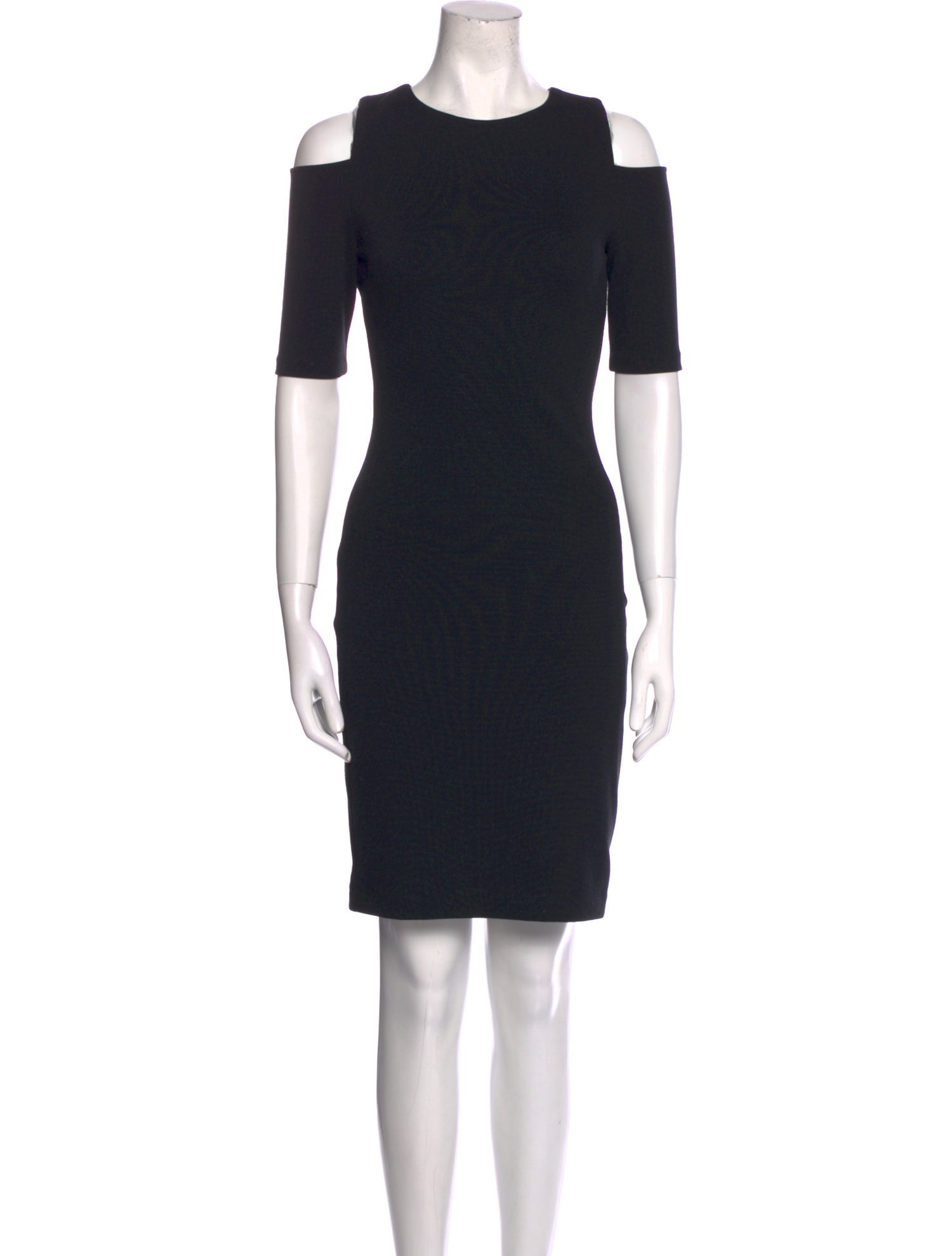 Michael Kors Crew Neck Knee-Length Dress - Black Dresses, Clothing ...