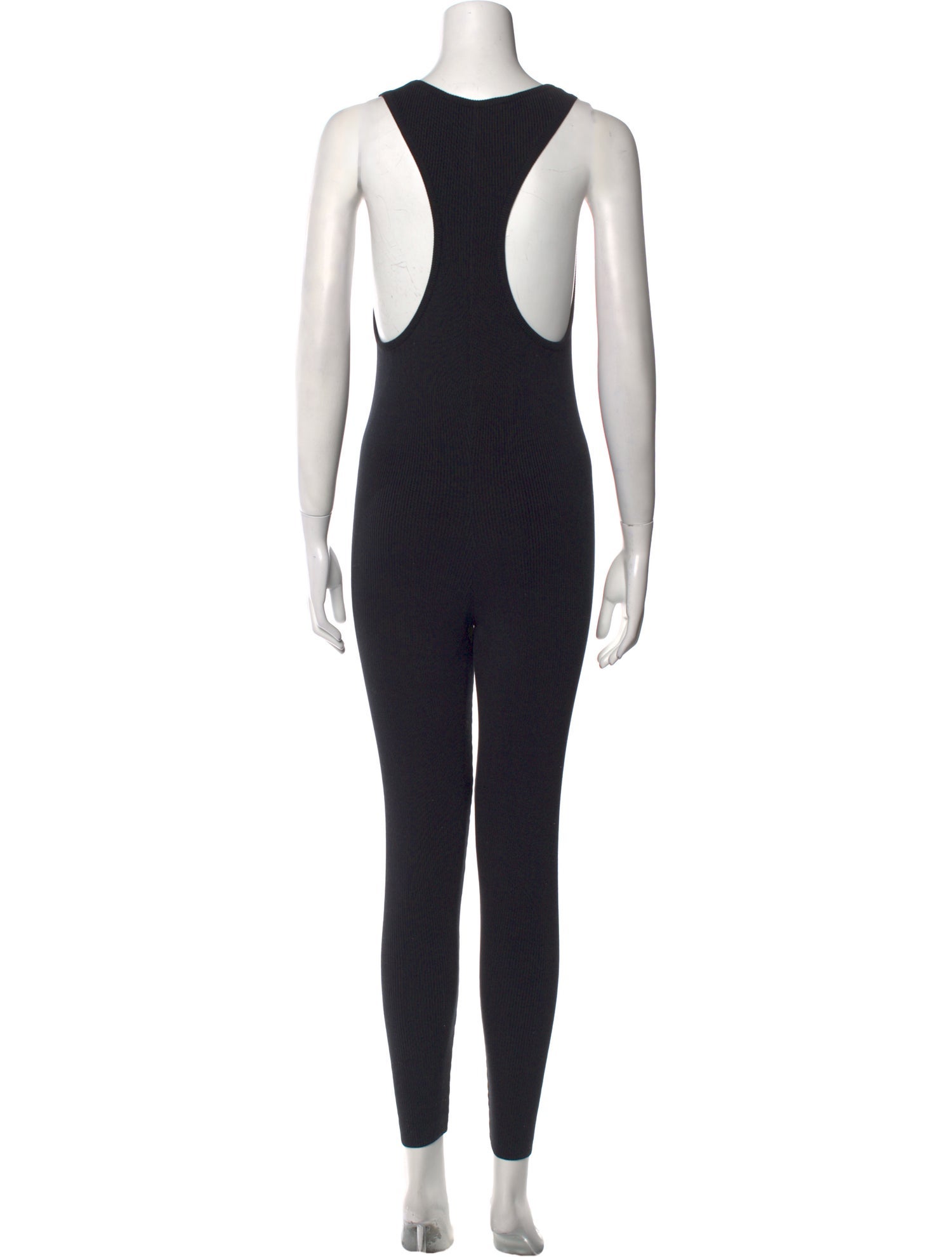 Michael Kors Plunge Neckline Jumpsuit - Blue, 8.5" Rise Jumpsuits and ...