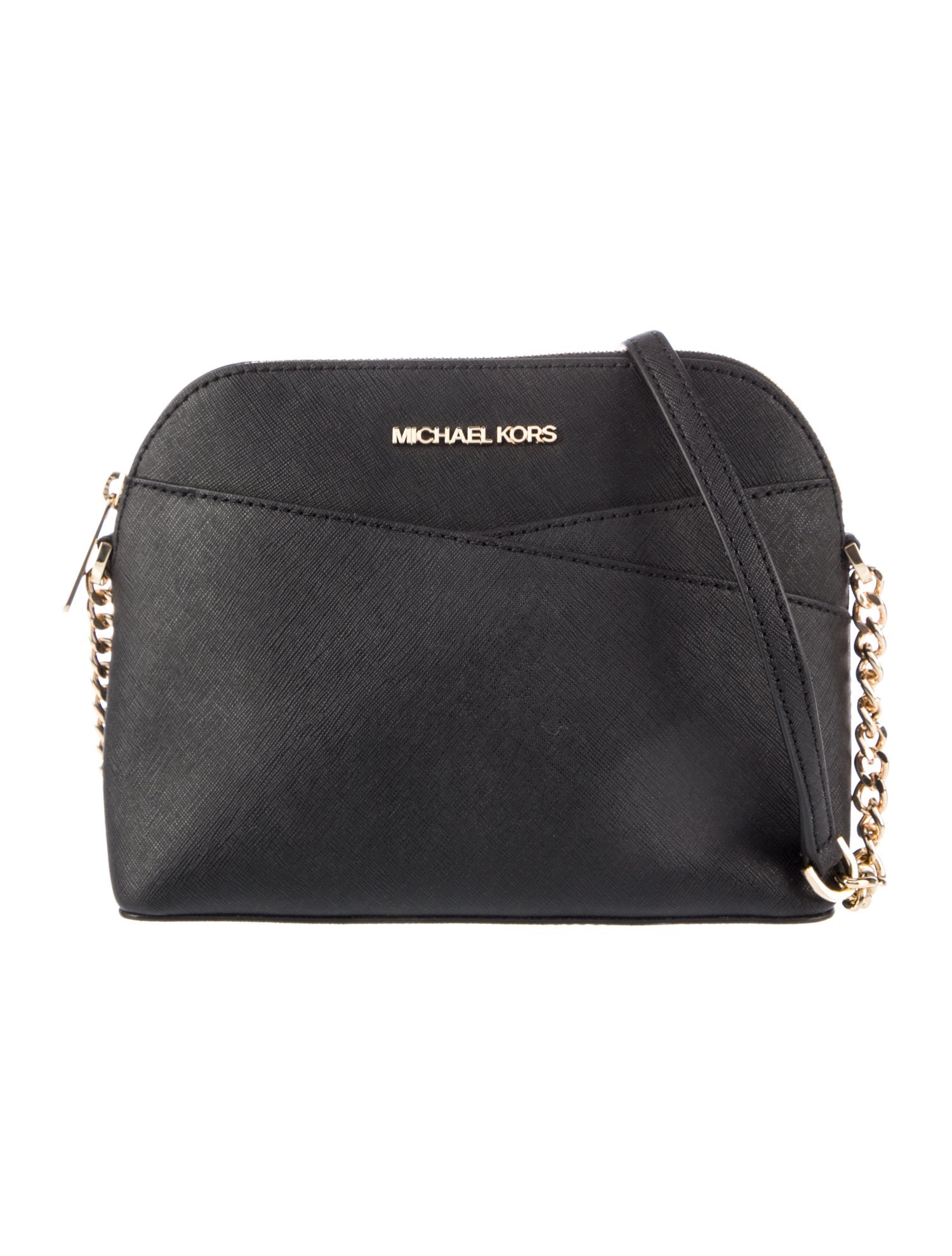 Michael Kors Leather Crossbody Bag - Black Crossbody Bags, Handbags ...