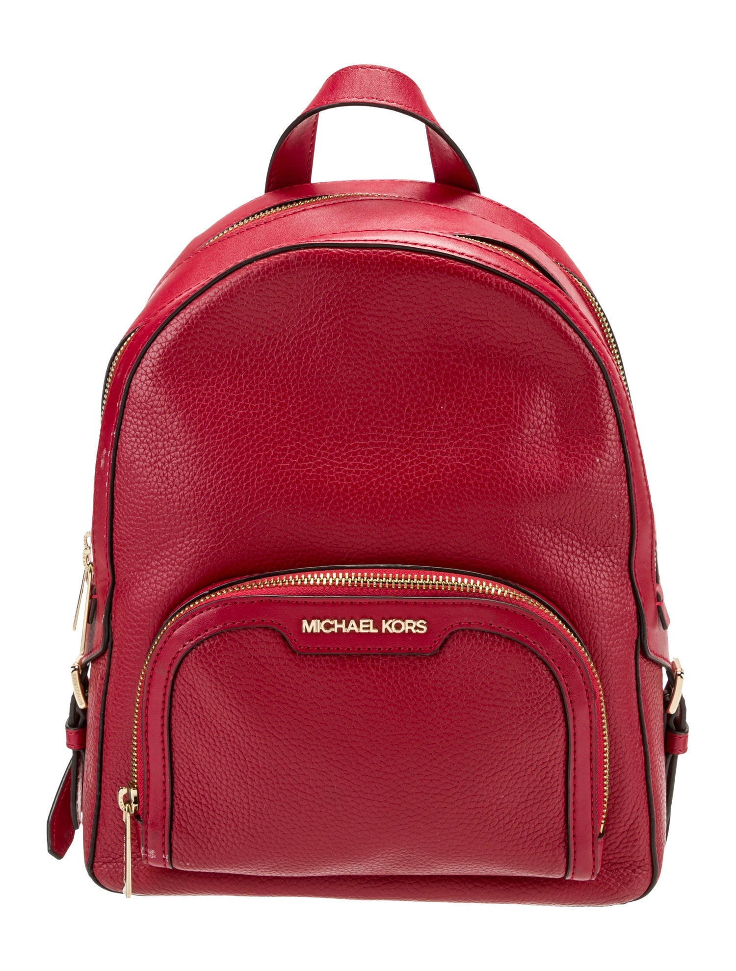 Michael Kors Leather Backpack - Red Backpacks, Handbags - MIC276554 ...
