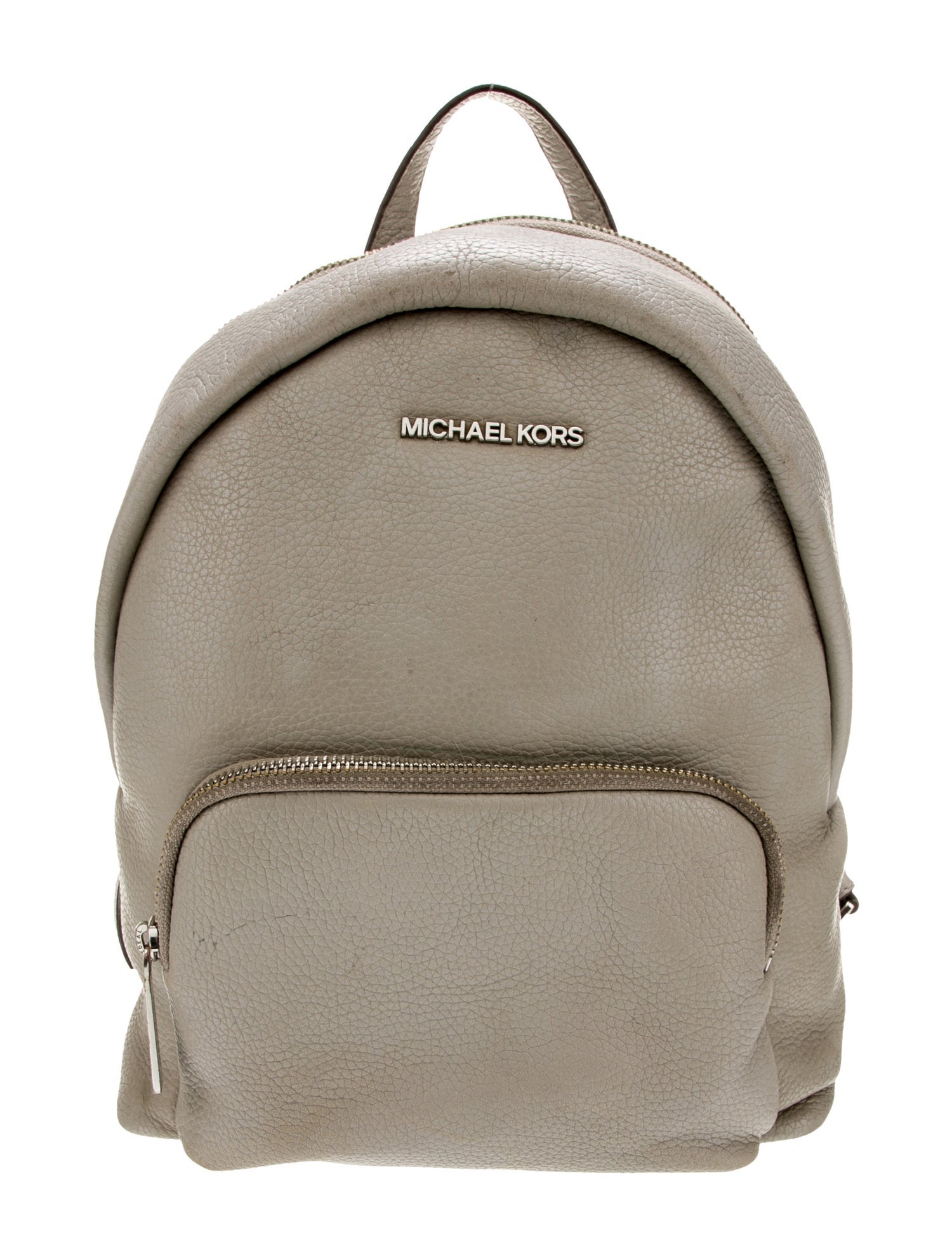 Michael Kors Leather Backpack - Grey Backpacks, Handbags - MIC278135 ...