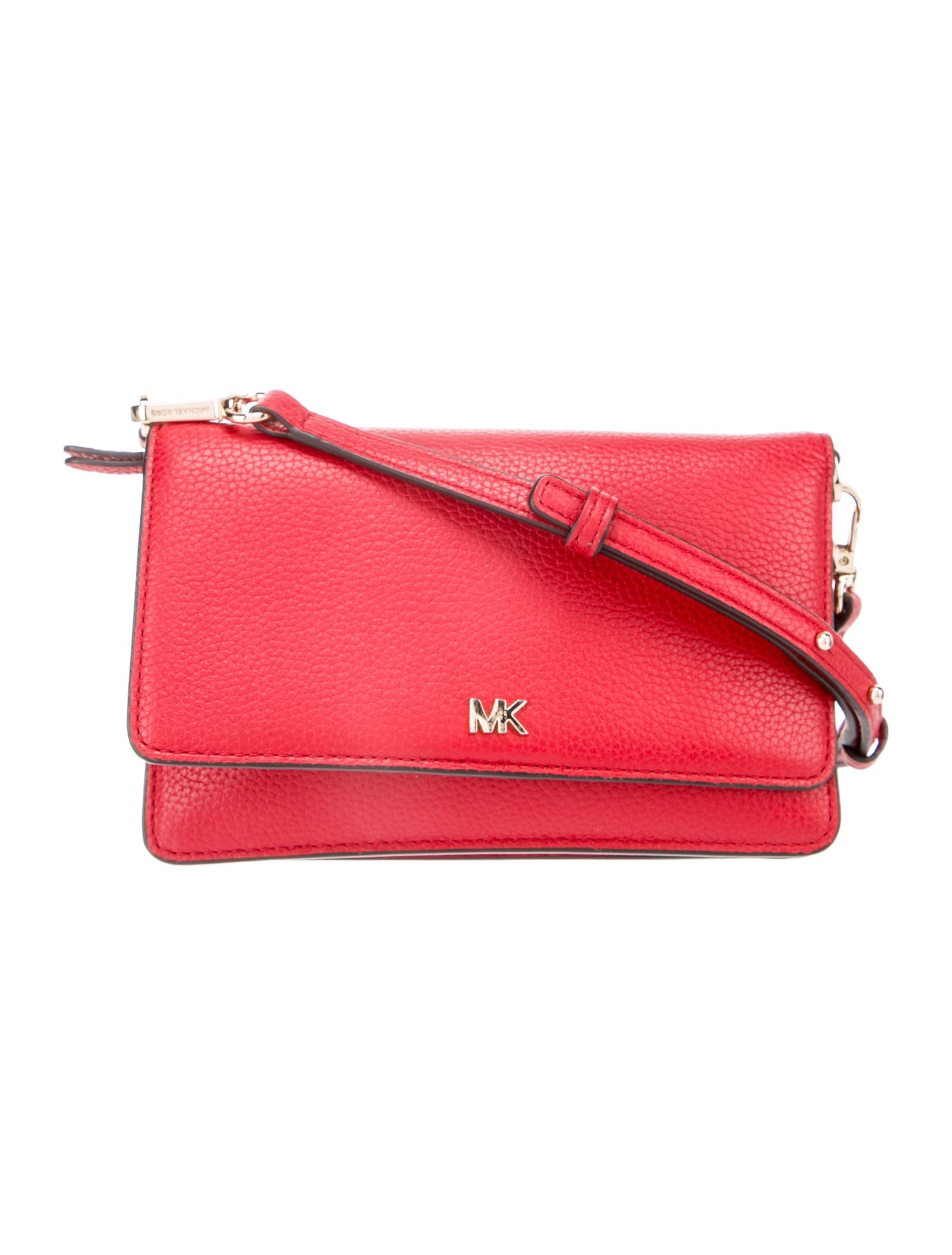 Michael Kors Leather Crossbody Bag - Red Crossbody Bags, Handbags ...