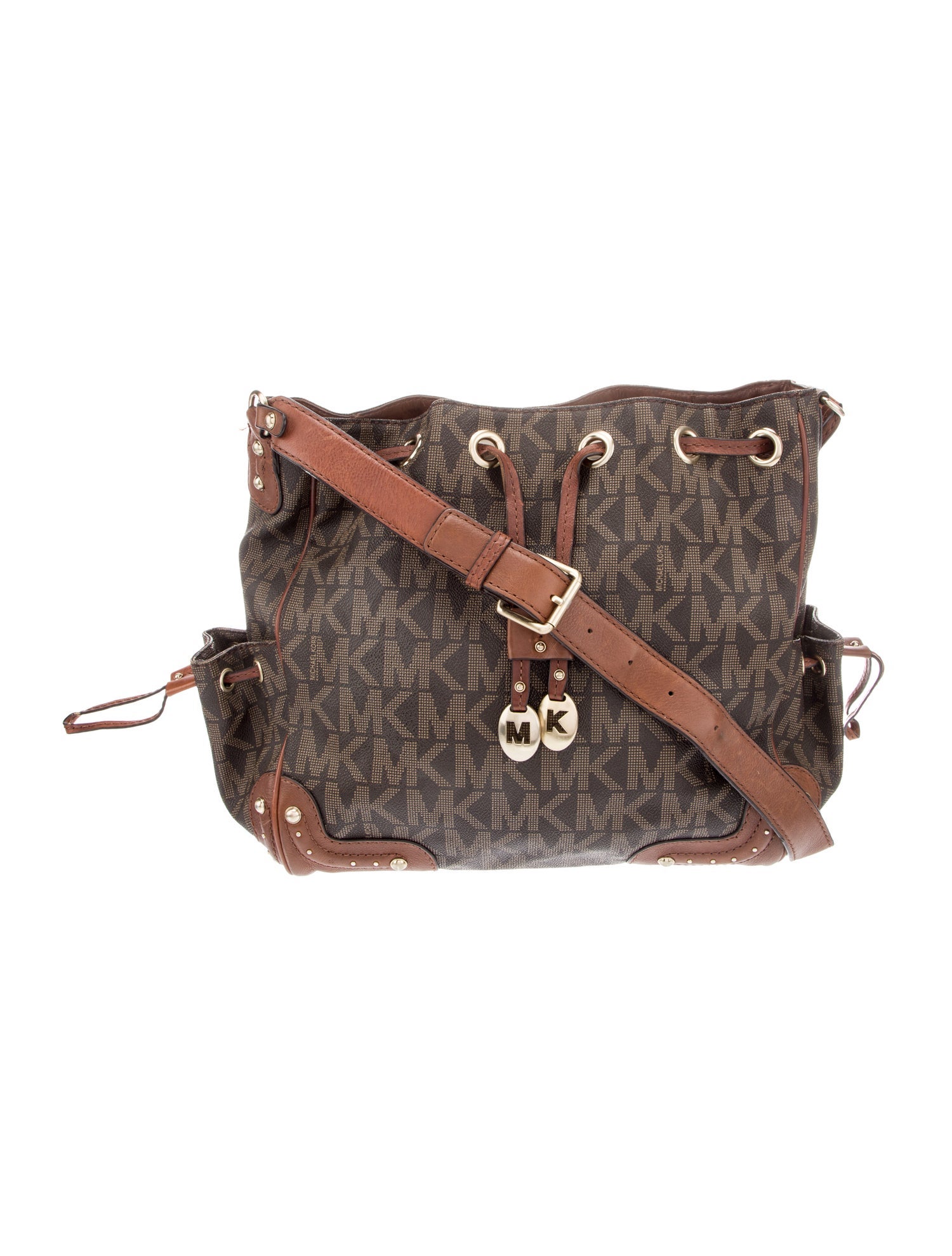 Michael Michael Kors Bucket Bag - Brown Crossbody Bags, Handbags ...