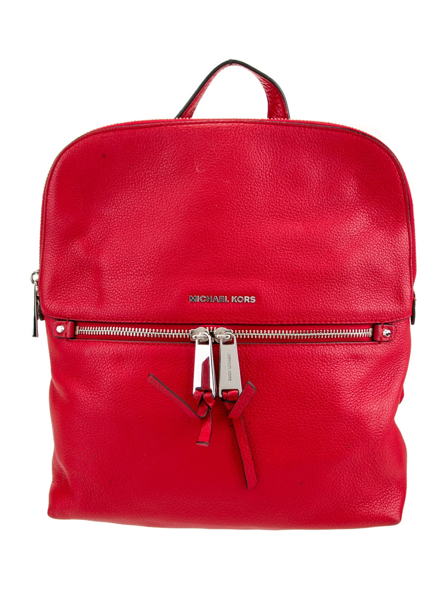 Michael Kors Leather Rhea Slim Medium - Red Backpacks, Handbags ...