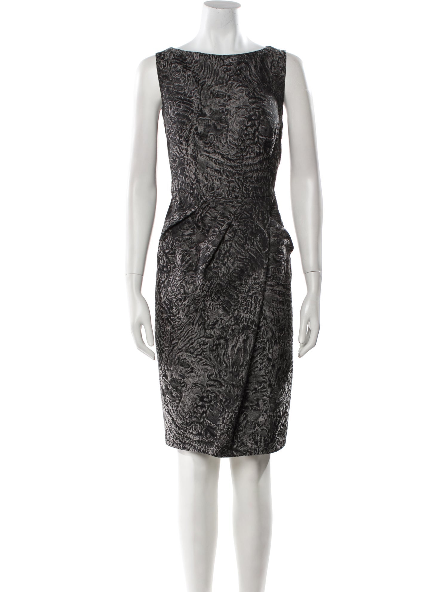 Michael Kors Wool Knee-Length Dress - Grey Dresses, Clothing ...