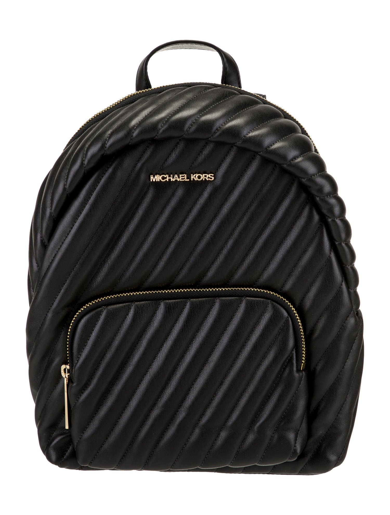 Michael Kors Leather Backpack w/ Tags - Black Backpacks, Handbags ...