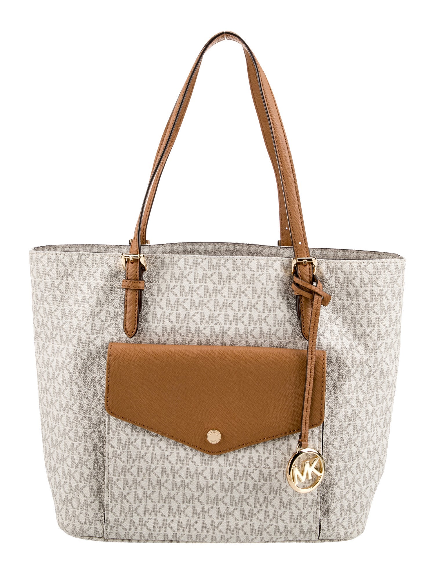 Michael Kors Monogram Tote - Neutrals Totes, Handbags - MIC297837 | The ...