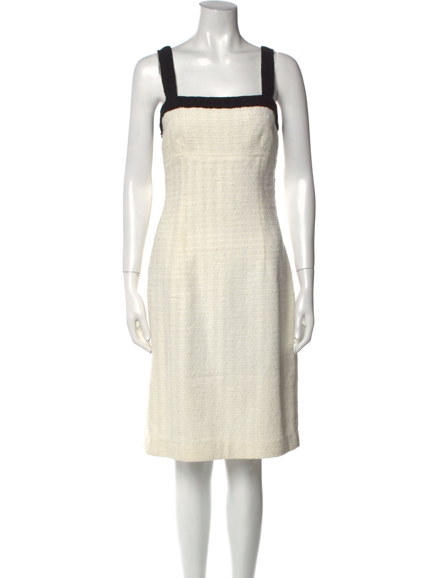 Michael Kors Square Neckline Knee-Length Dress - Neutrals Dresses ...