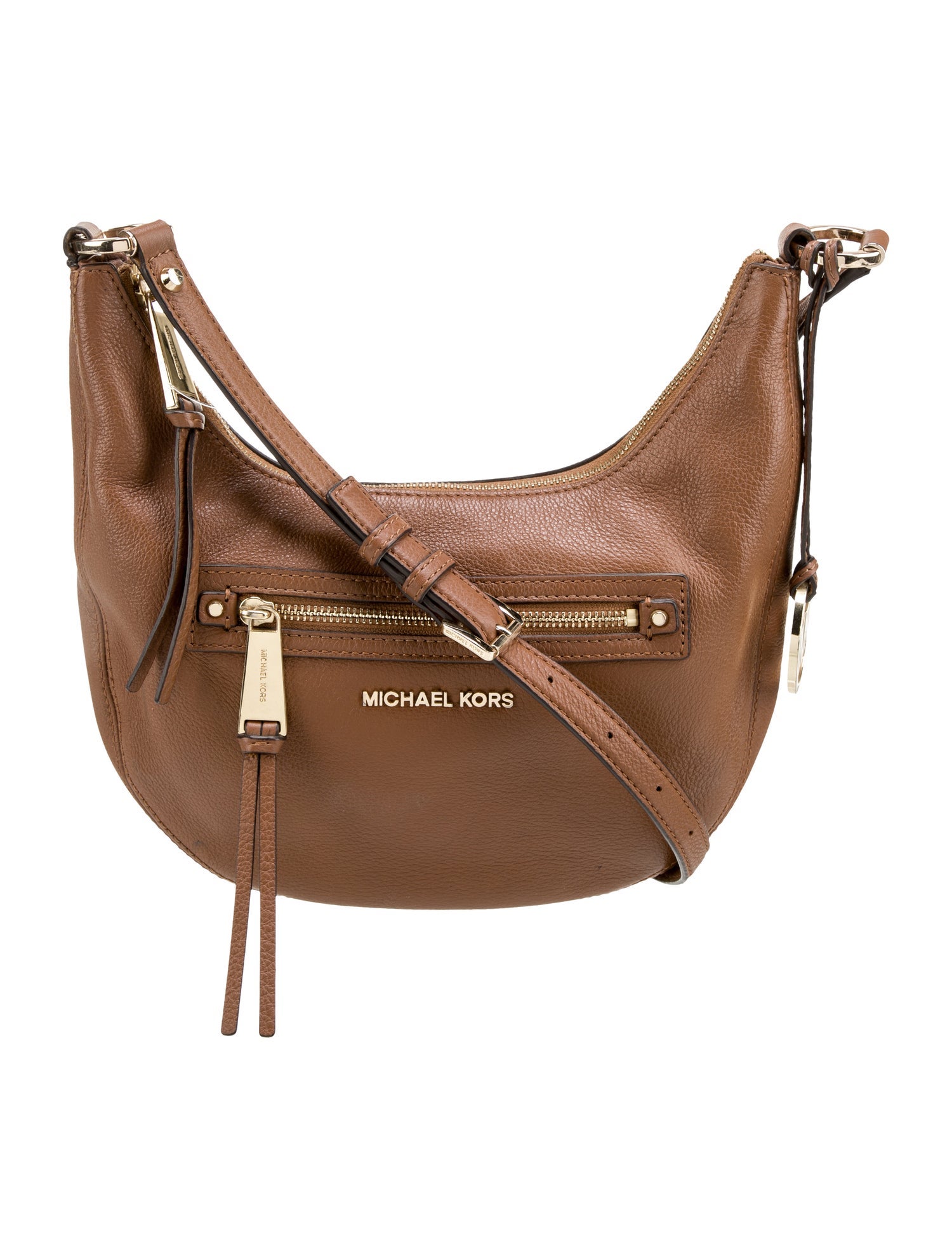 Michael Kors Leather Crossbody Bag - Brown Crossbody Bags, Handbags - MIC298003 | The RealReal