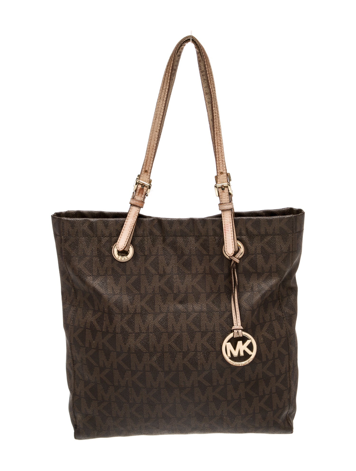 Michael Kors Monogram Tote - Brown Totes, Handbags - MIC305006 | The ...