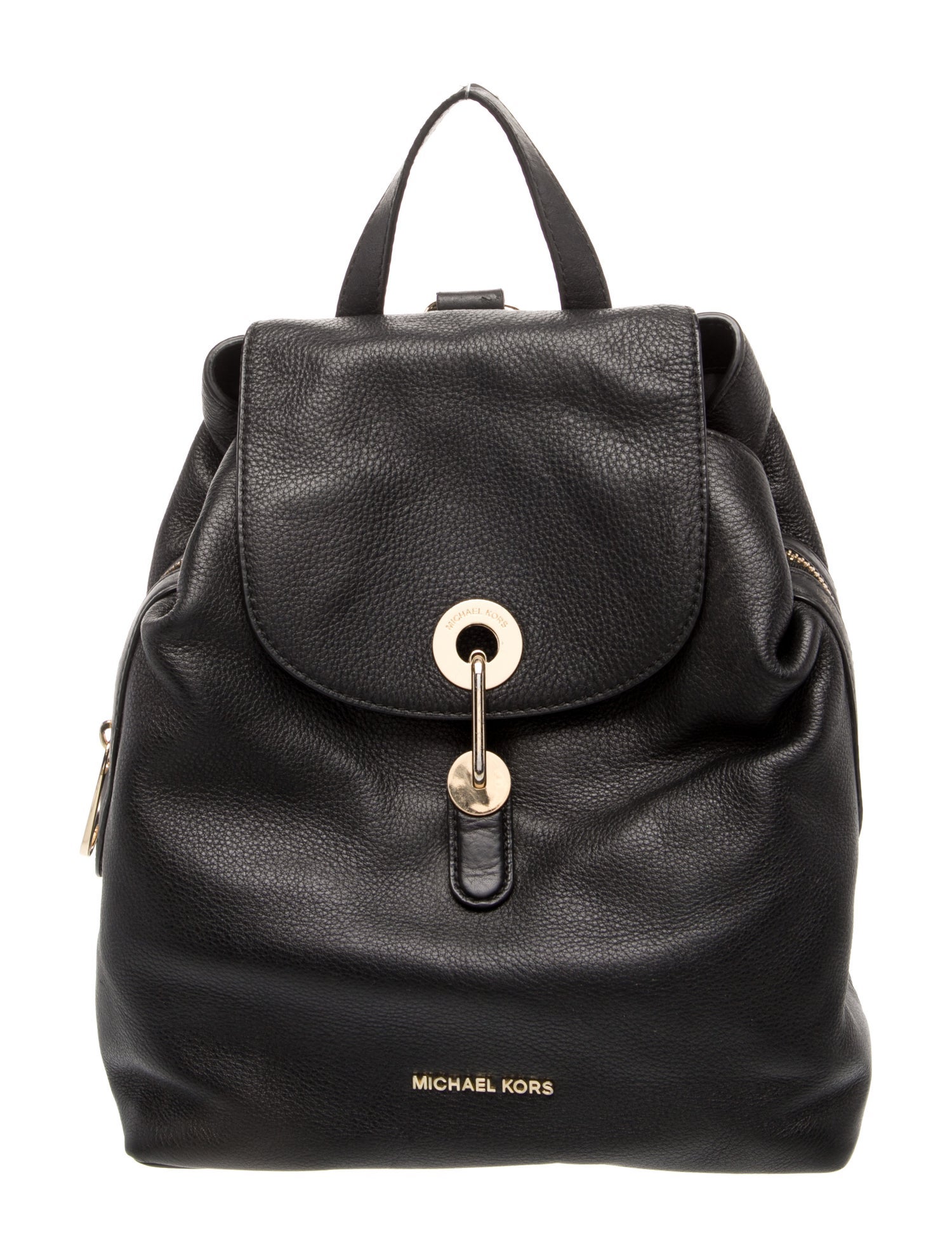 Michael Kors Leather Backpack - Black Backpacks, Handbags - MIC306202 ...