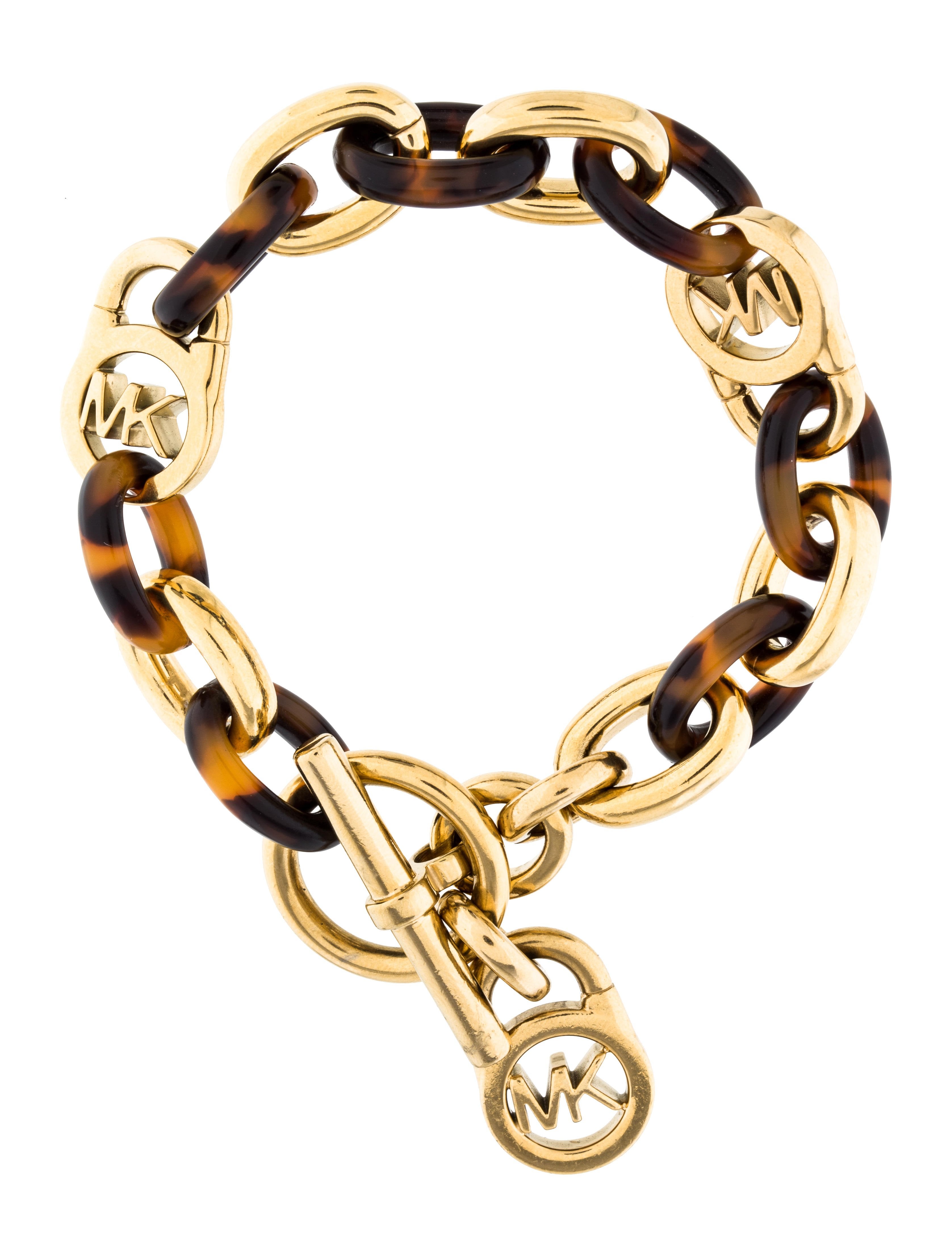 Michael Kors Tortoise Shell Link Bracelet - Bracelets - MIC51963 | The ...