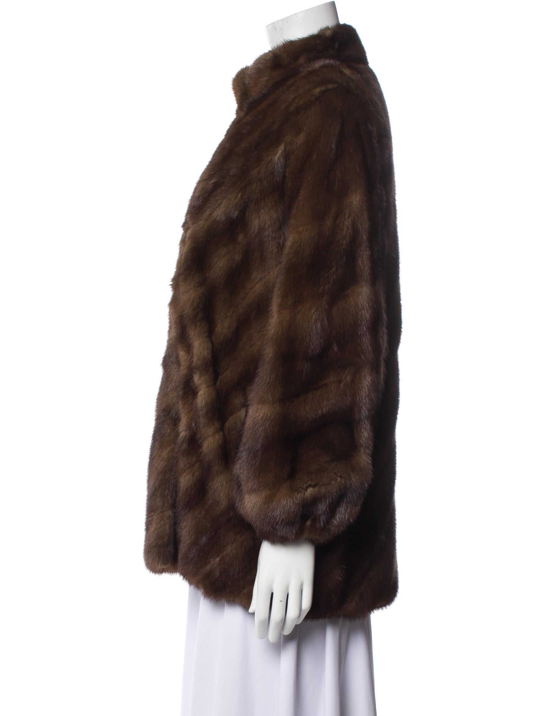 Michael Forrest Fur Coat - Brown Coats, Clothing - MICFO20043 | The ...