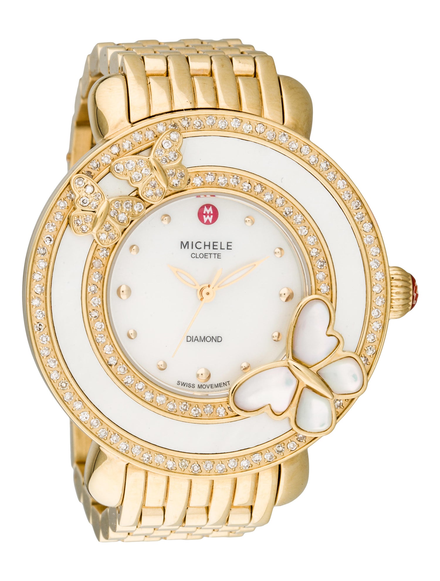 Michele Limited Edition Cloette Butterfly Watch - Bracelet - MIE21317 ...
