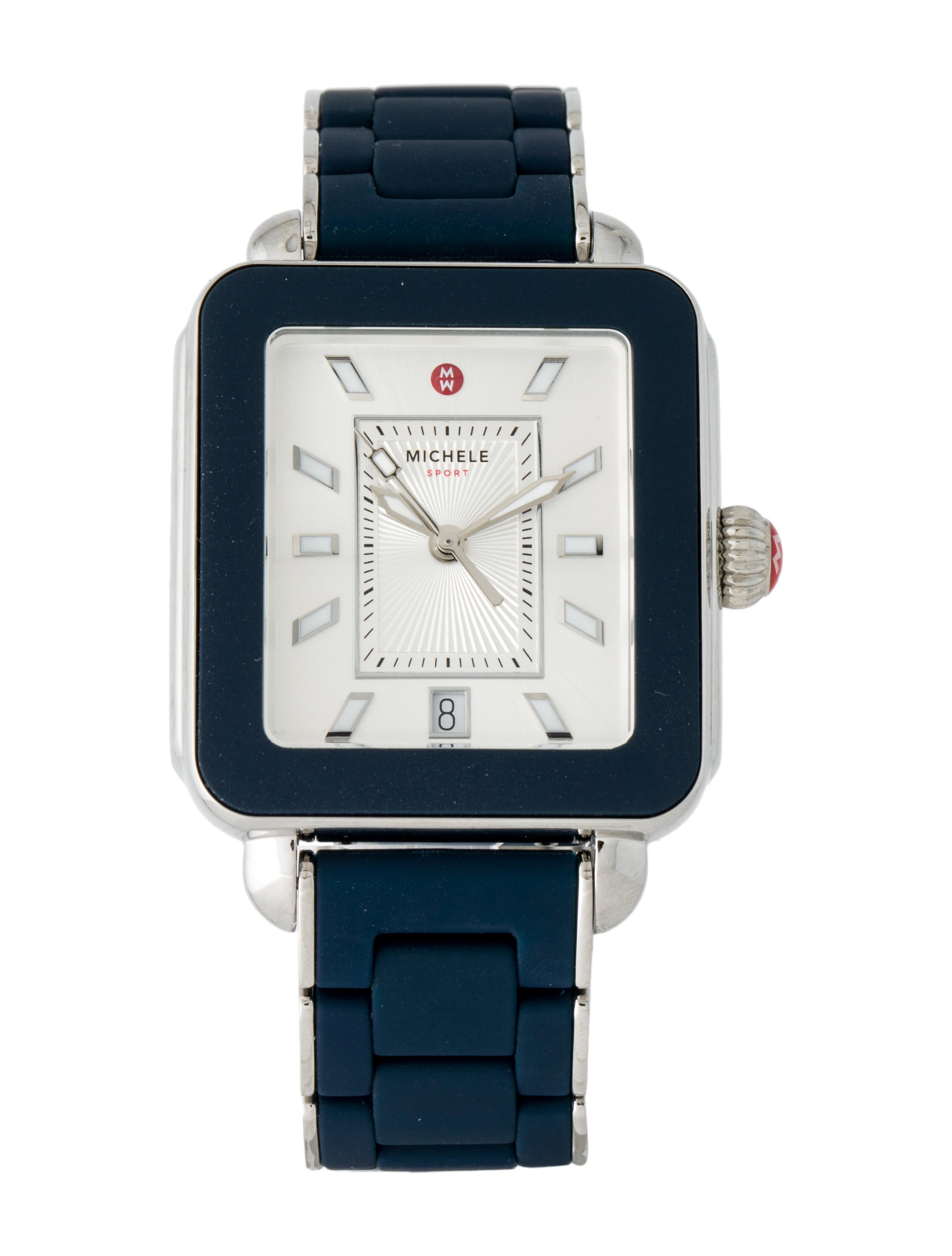 Michele Seaside Palm Tree Watch - Stainless Steel - MIE20667 | The RealReal