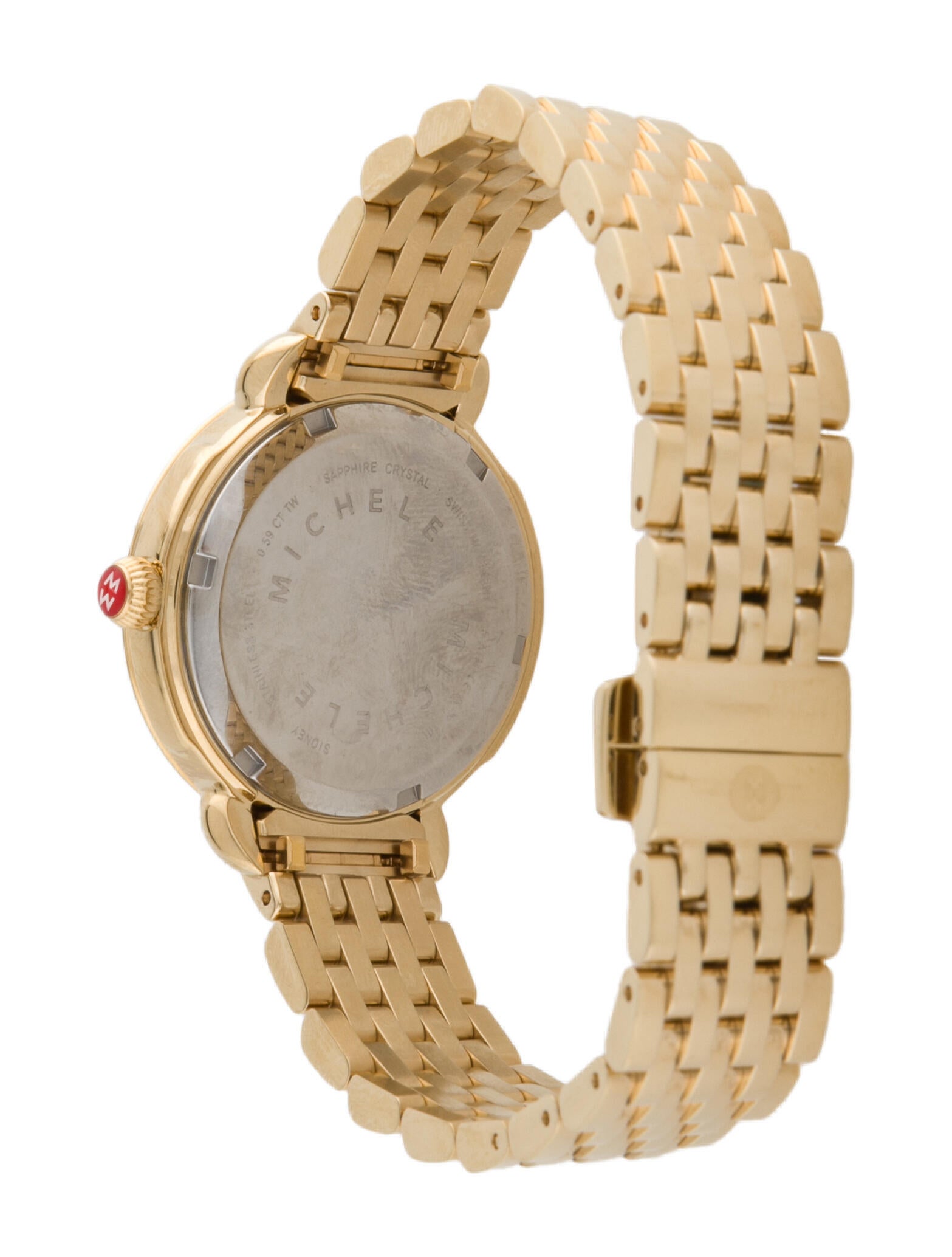 Michele Sidney Classic 18K Gold Diamond Watch - MWW30B000001 | The RealReal