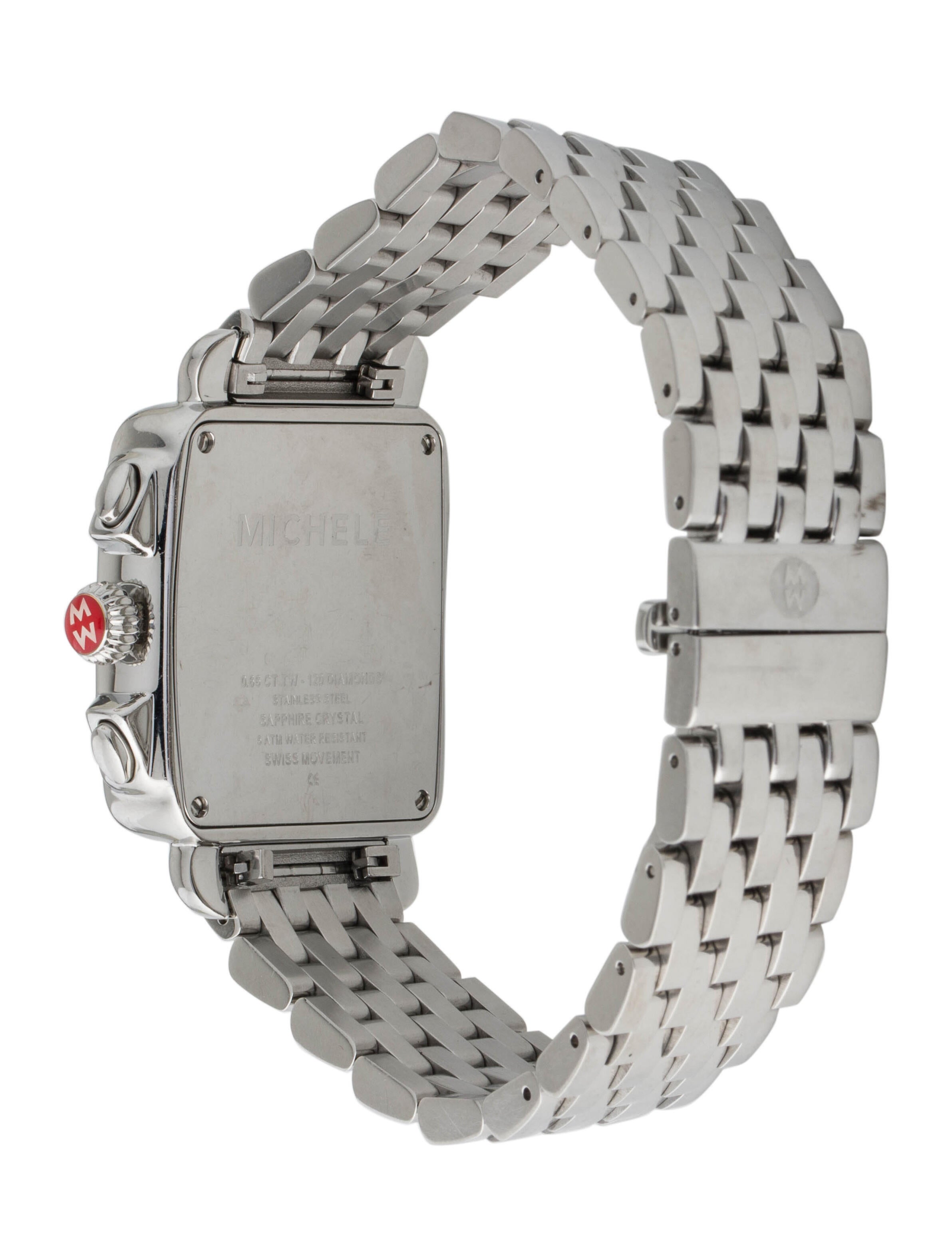 Michele Deco Madison Mid 18K Gold Diamond Dial Watch - MWW06G000014 ...