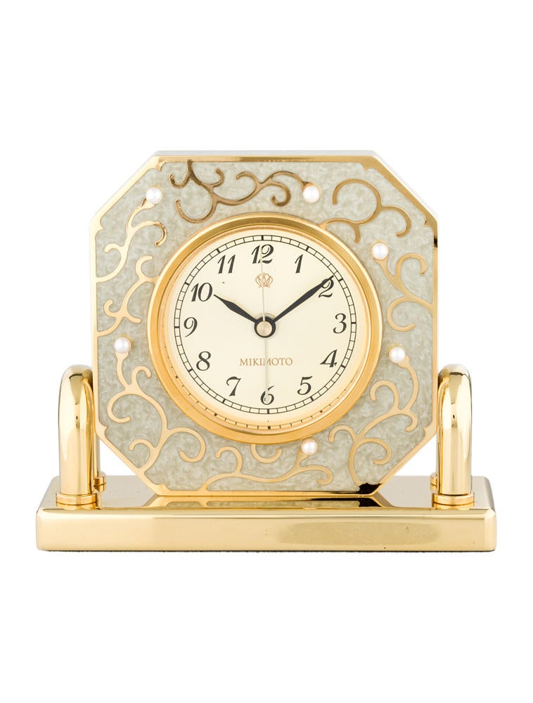 Mikimoto Desk Clock - Gold - MIK20012 | The RealReal
