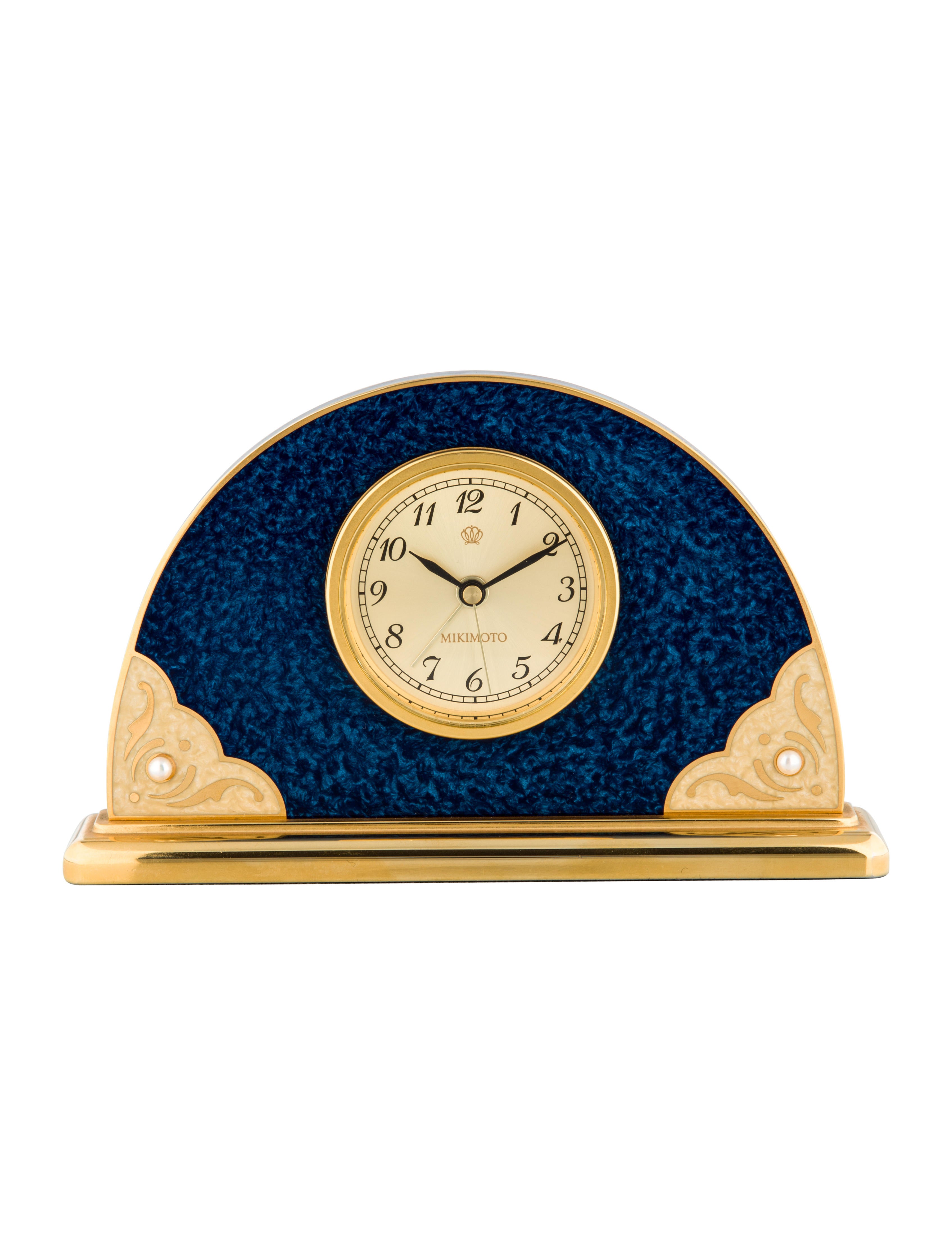 Mikimoto Embellished Desk Clock - Decor & Accessories - MIK20457 | The ...
