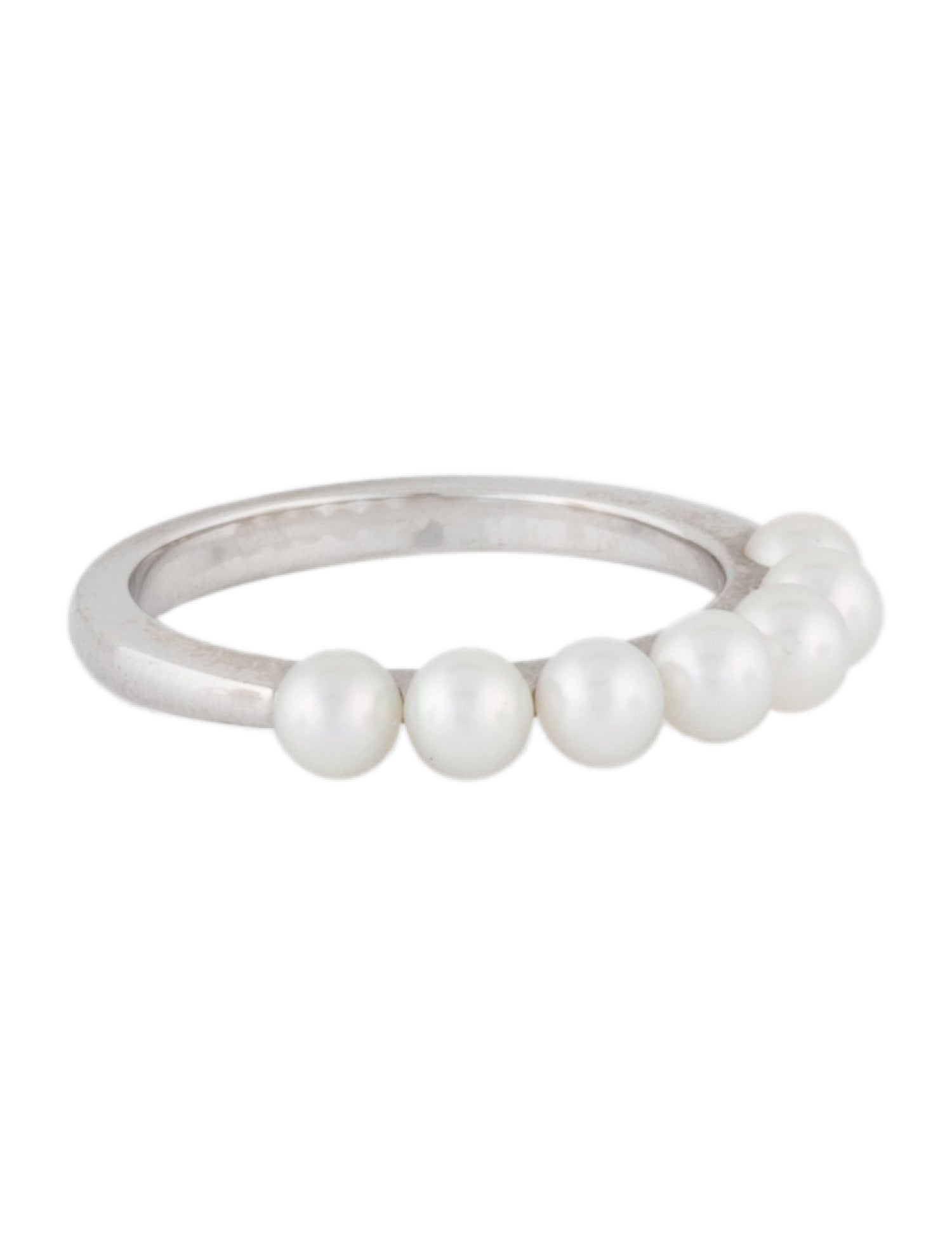 Mikimoto 18K Akoya Cultured Pearl Ring - Rhodium-Plated 18K White Gold ...