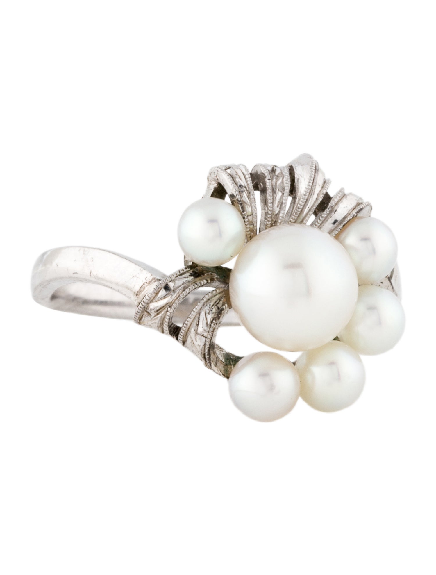 Mikimoto Pearl Cocktail Ring - Sterling Silver Cocktail Ring, Rings ...