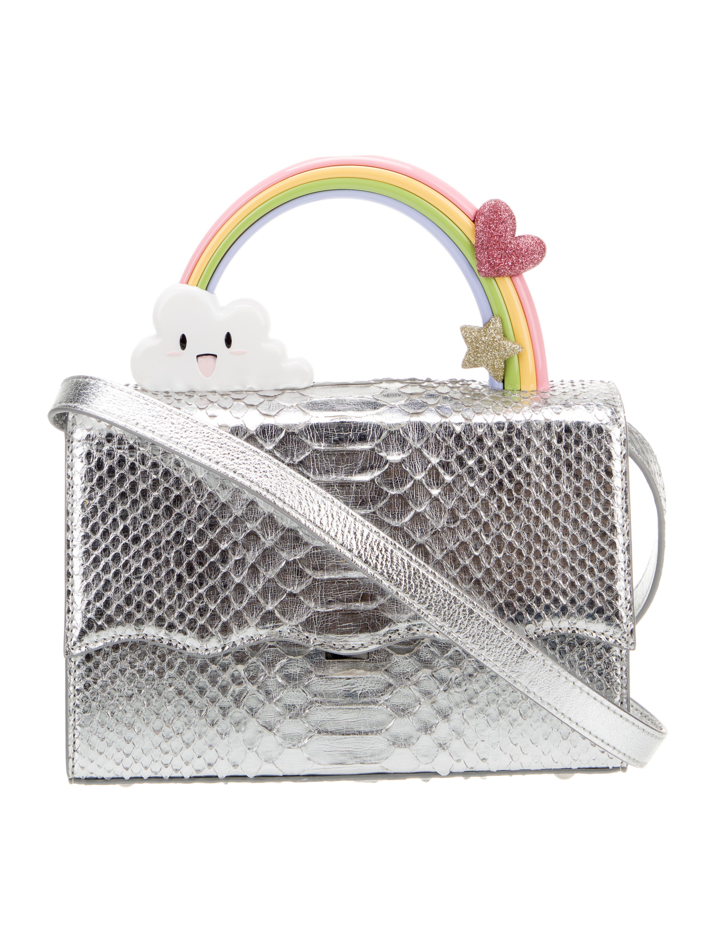 Ming Ray Python Handle Bag - Silver Handle Bags, Handbags - MINGR21089 ...