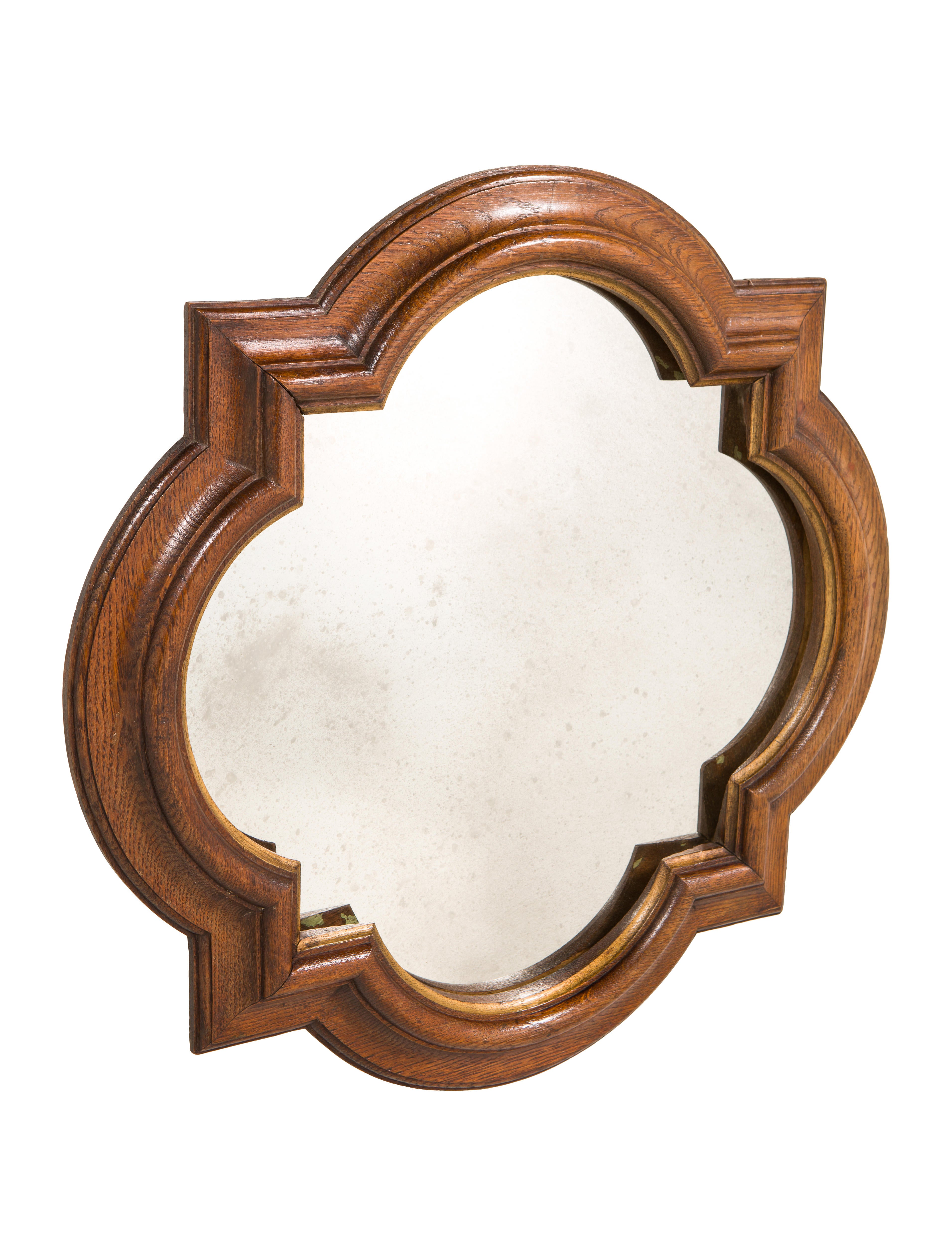 Mirror 19th Century French Quatrefoil Mirror - Brown Mirrors, Decor ...