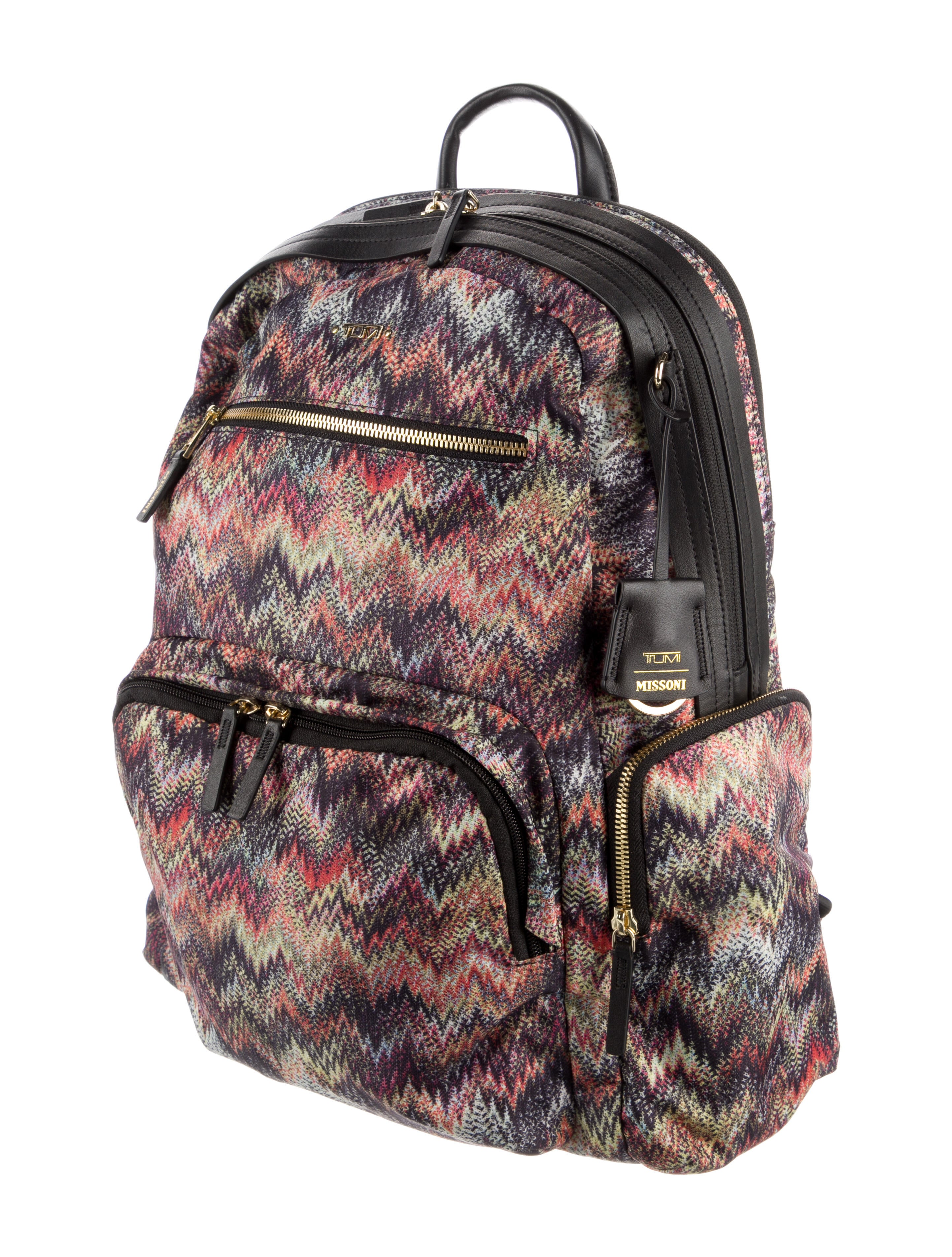 Missoni x Tumi Nylon Leather Trimmed Backpack - Black Backpacks ...