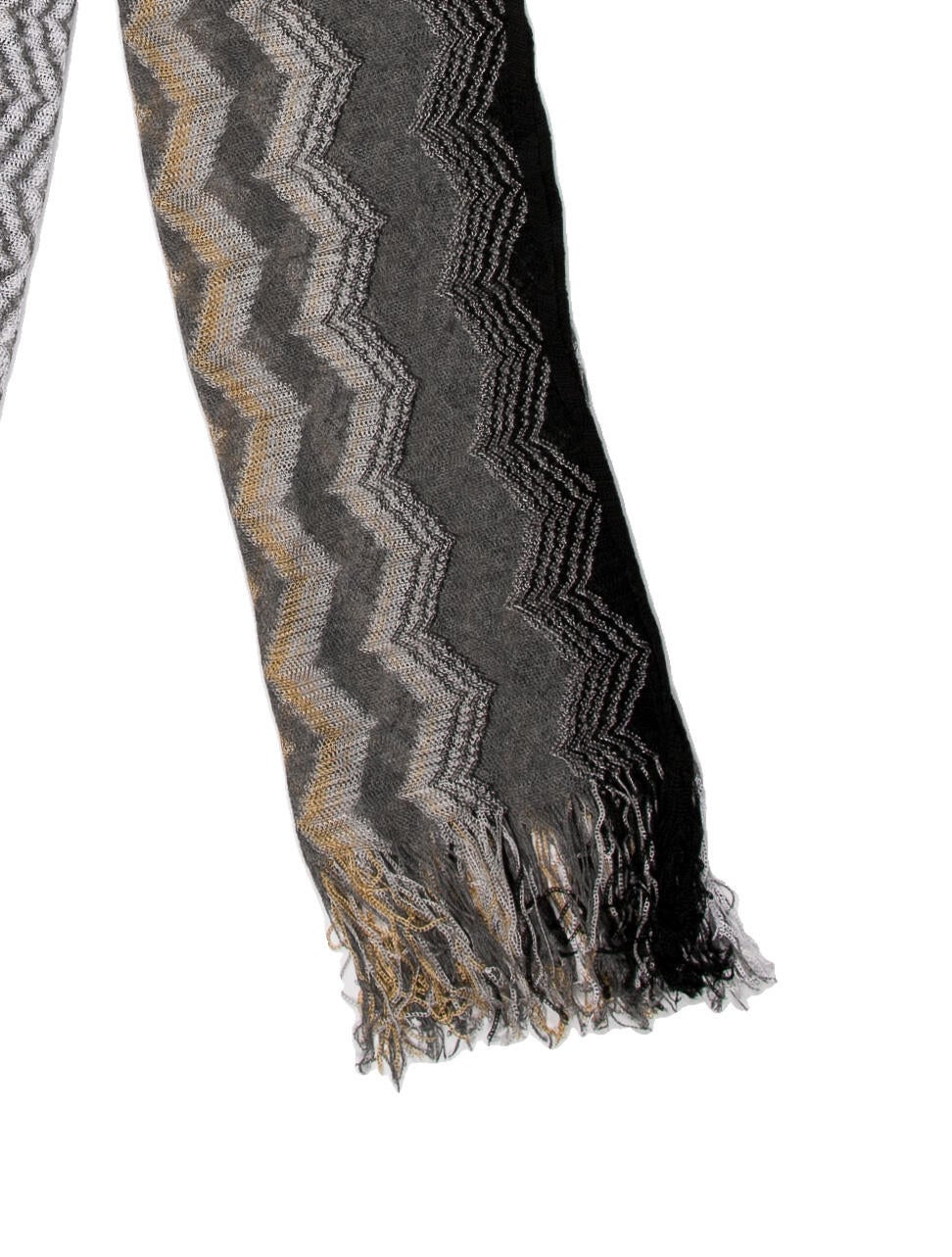 Missoni Wool-Blend Chevron Scarf - Purple Scarves and Shawls ...