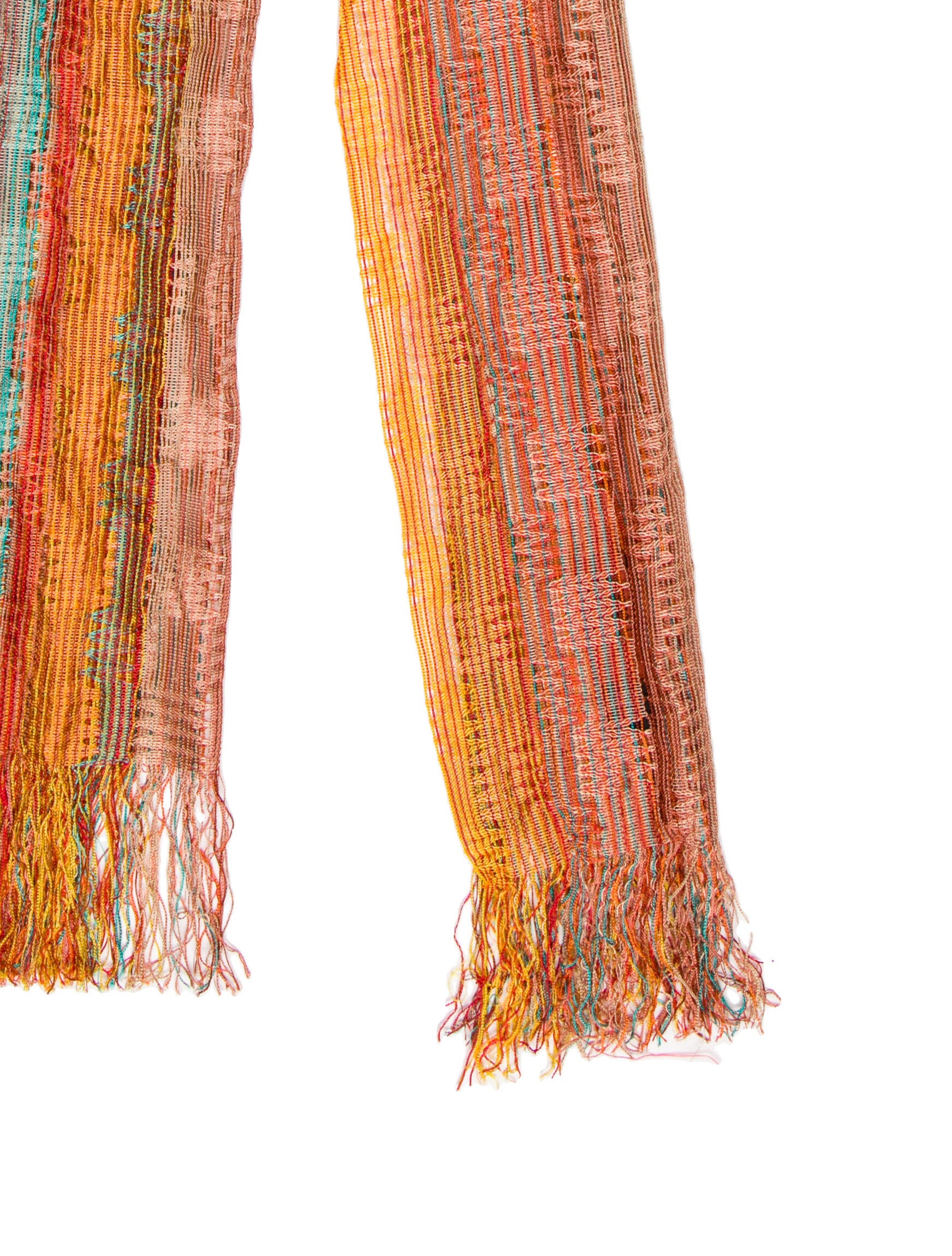 Missoni Wool-Blend Chevron Scarf - Purple Scarves and Shawls ...