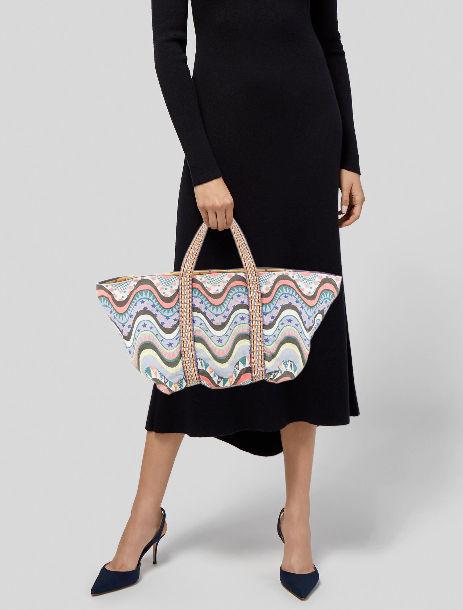 Missoni Checker Patterned Tote - Brown Totes, Handbags - MIS31870 | The ...