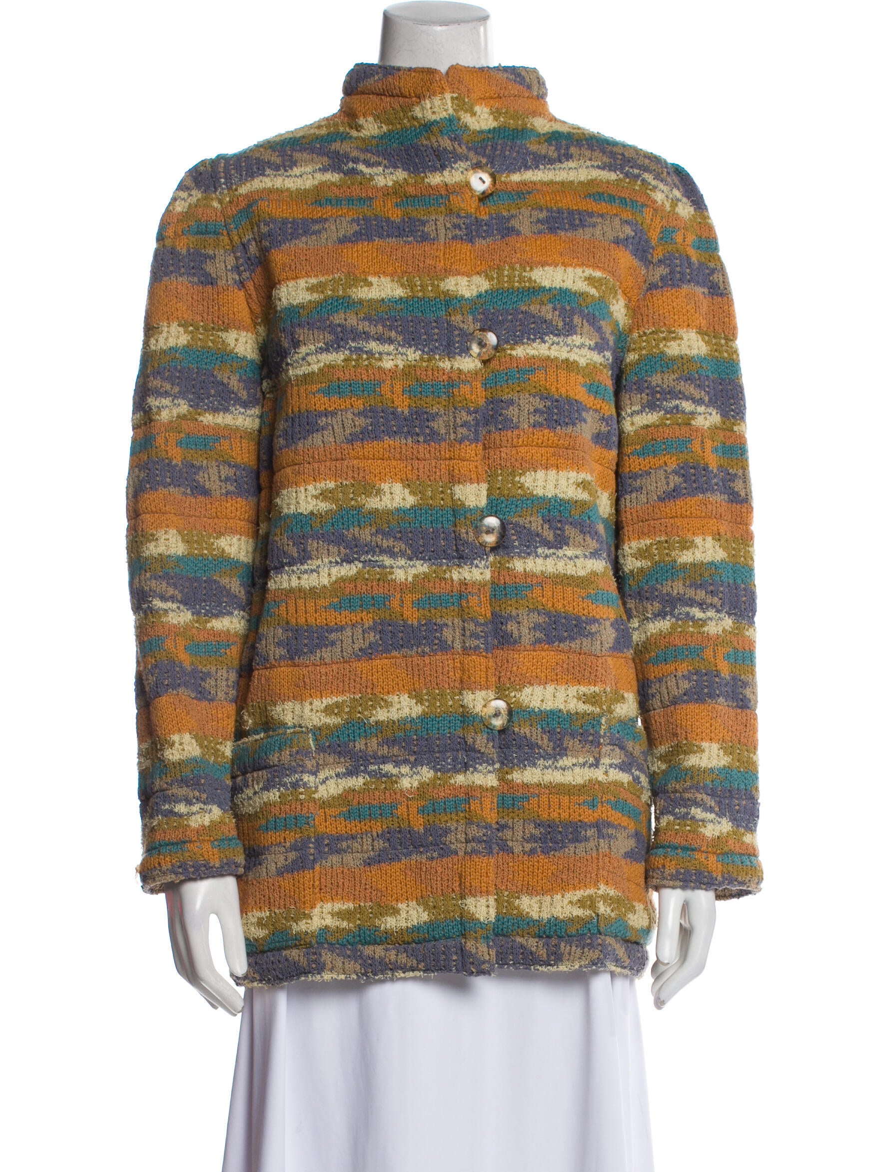 Missoni Vintage 1980's Utility Jacket - Orange Jackets, Clothing ...