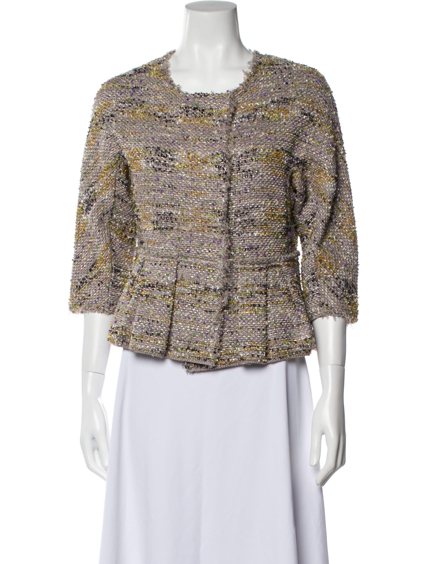 Missoni Tweed Pattern Evening Jacket - Metallic Jackets, Clothing ...