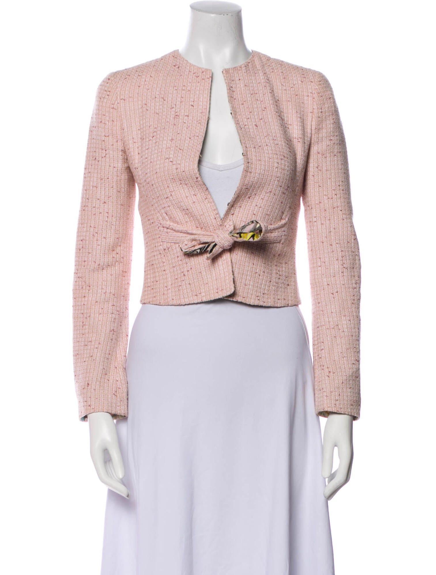 Missoni Tweed Pattern Evening Jacket - Pink Jackets, Clothing ...
