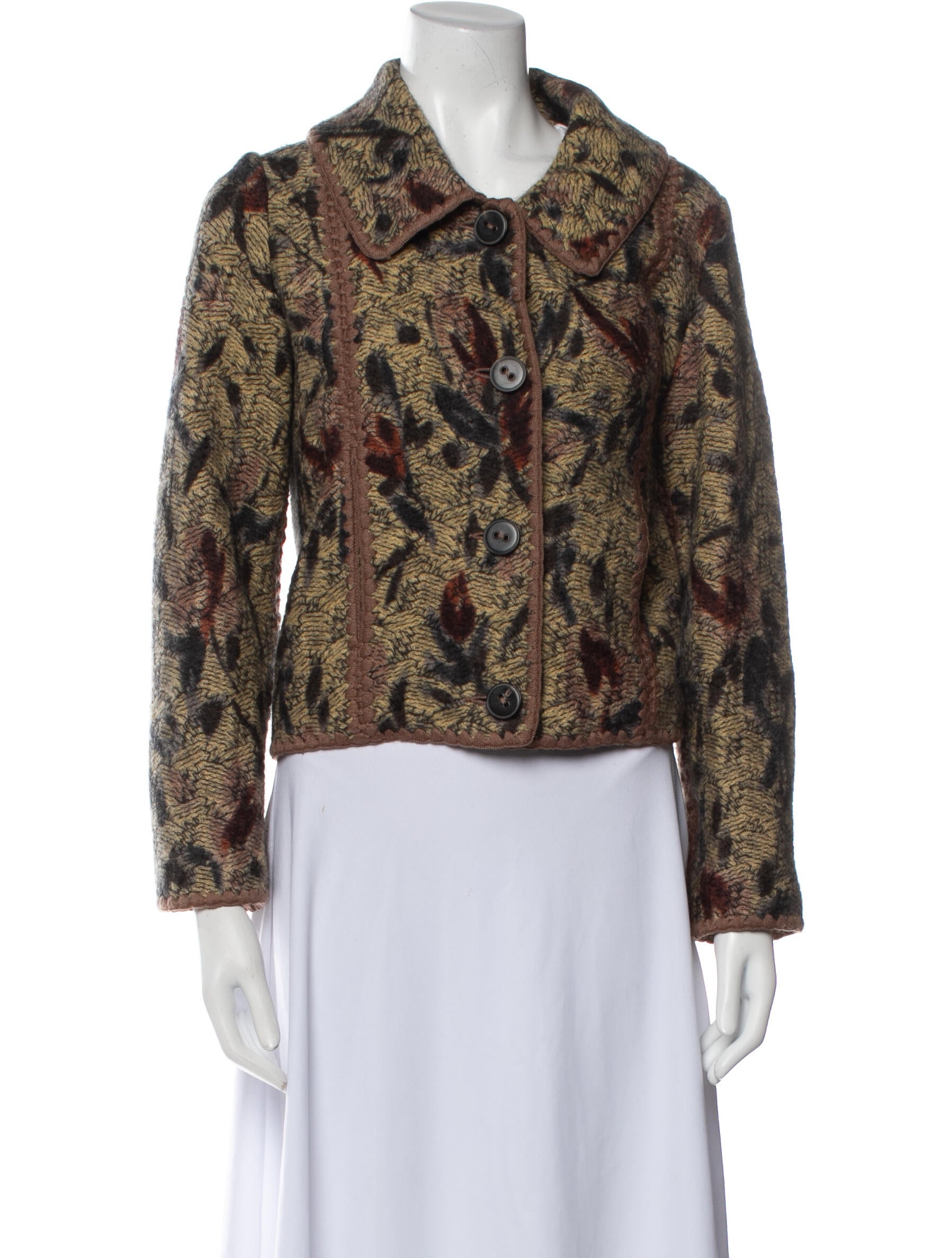 Missoni Vintage 1990's Faux Fur Jacket - Yellow Jackets, Clothing ...