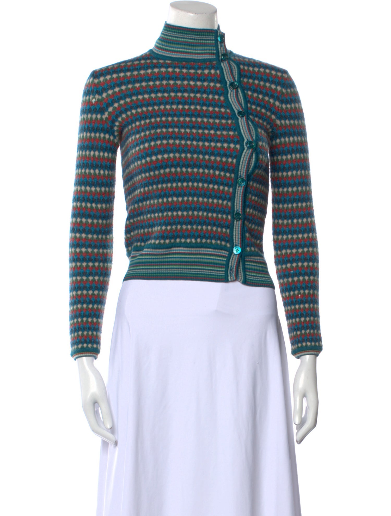 Missoni Striped Mock Neck Sweater - Knitwear, Clothing - MIS151681 | The RealReal