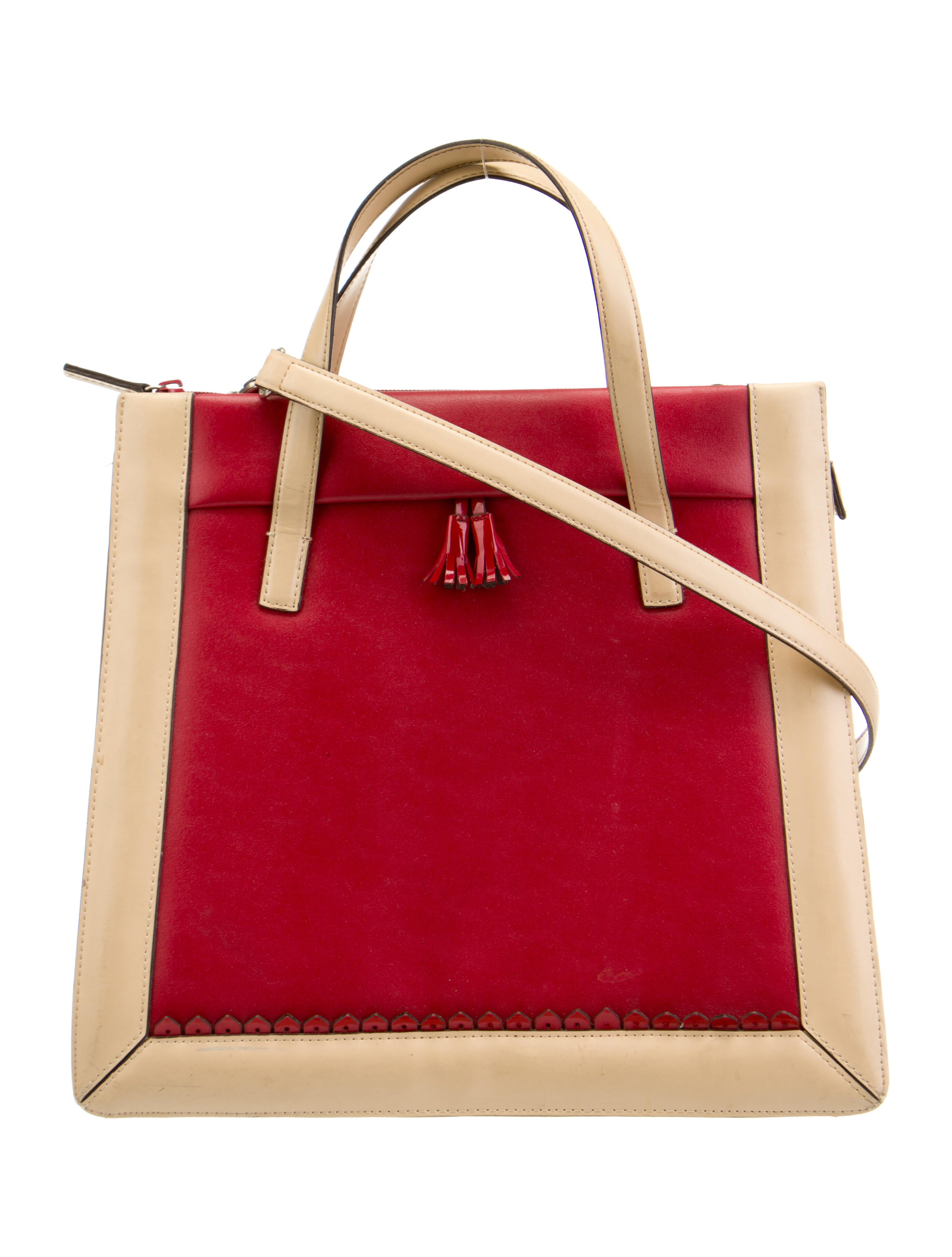 Missoni Leather Tassel Handle Bag - Red Handle Bags, Handbags ...