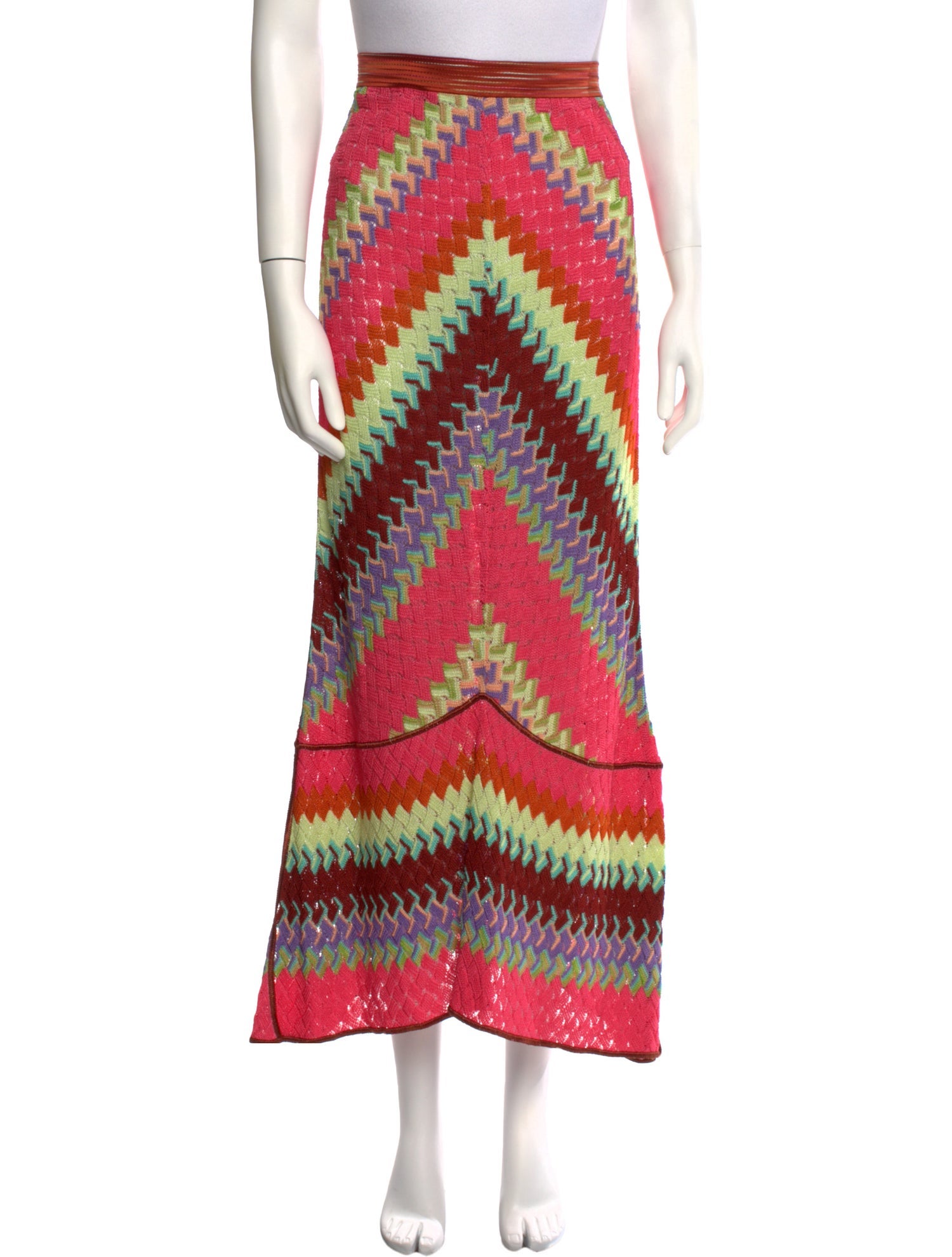 Missoni Striped Long Skirt - Pink Skirts, Clothing - MIS169123 | The ...