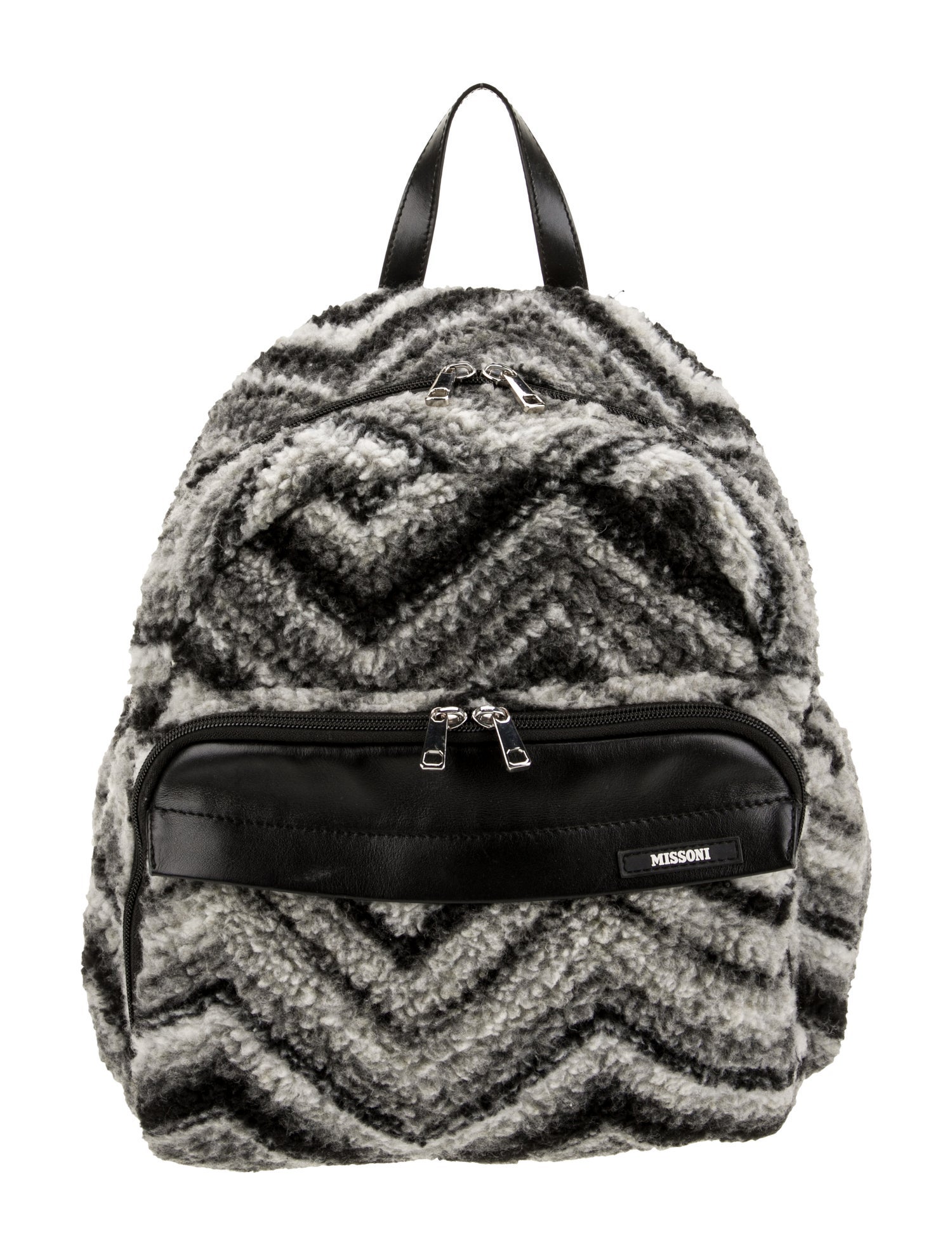 Missoni Faux Fur Backpack - Grey Backpacks, Handbags - MIS169705 | The ...