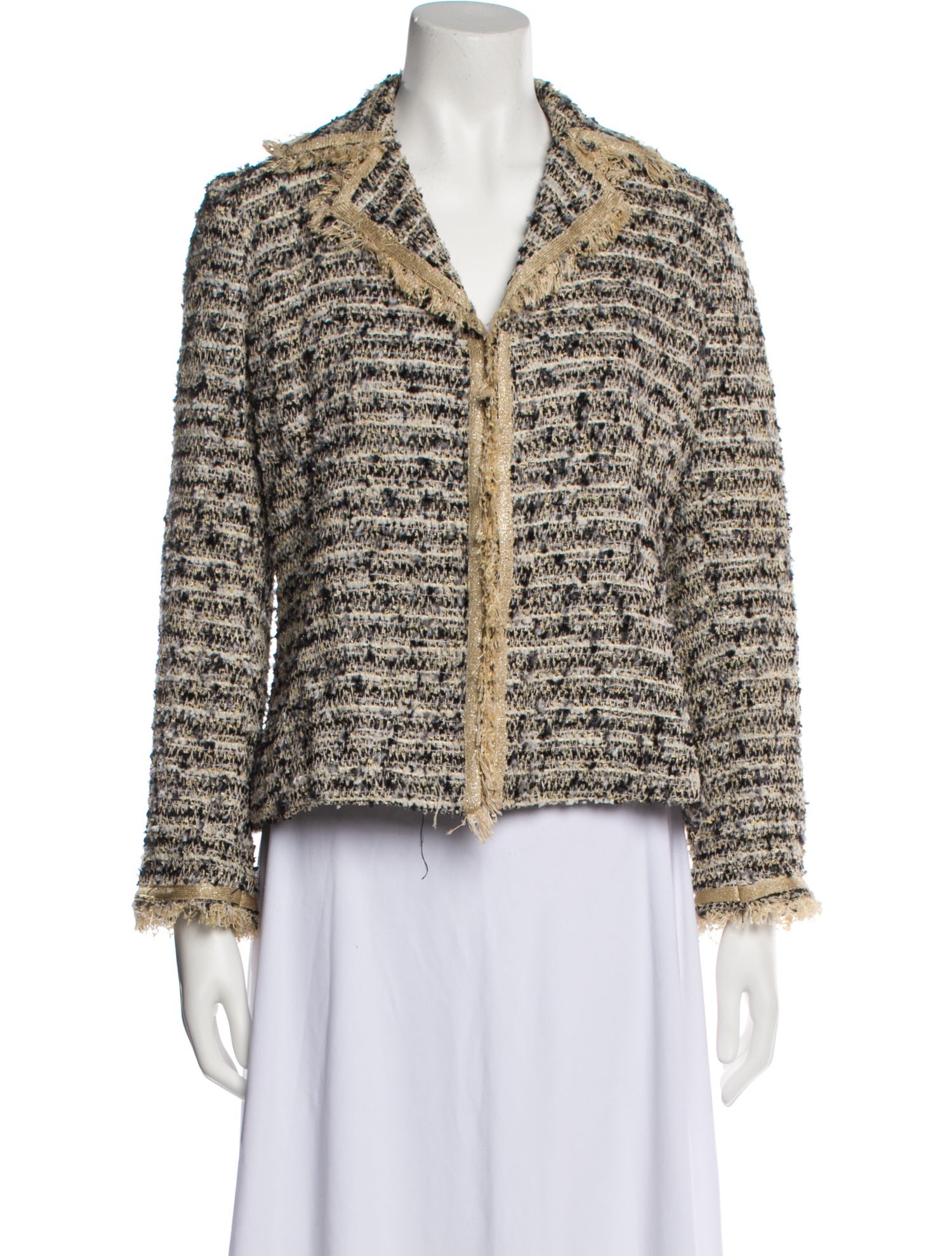 Missoni Tweed Pattern Evening Jacket - Gold Jackets, Clothing ...